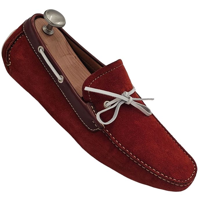 Magnanni Magnanni Men's 10.5 Red Suede Leather Dress Casual Shoes Dri ...