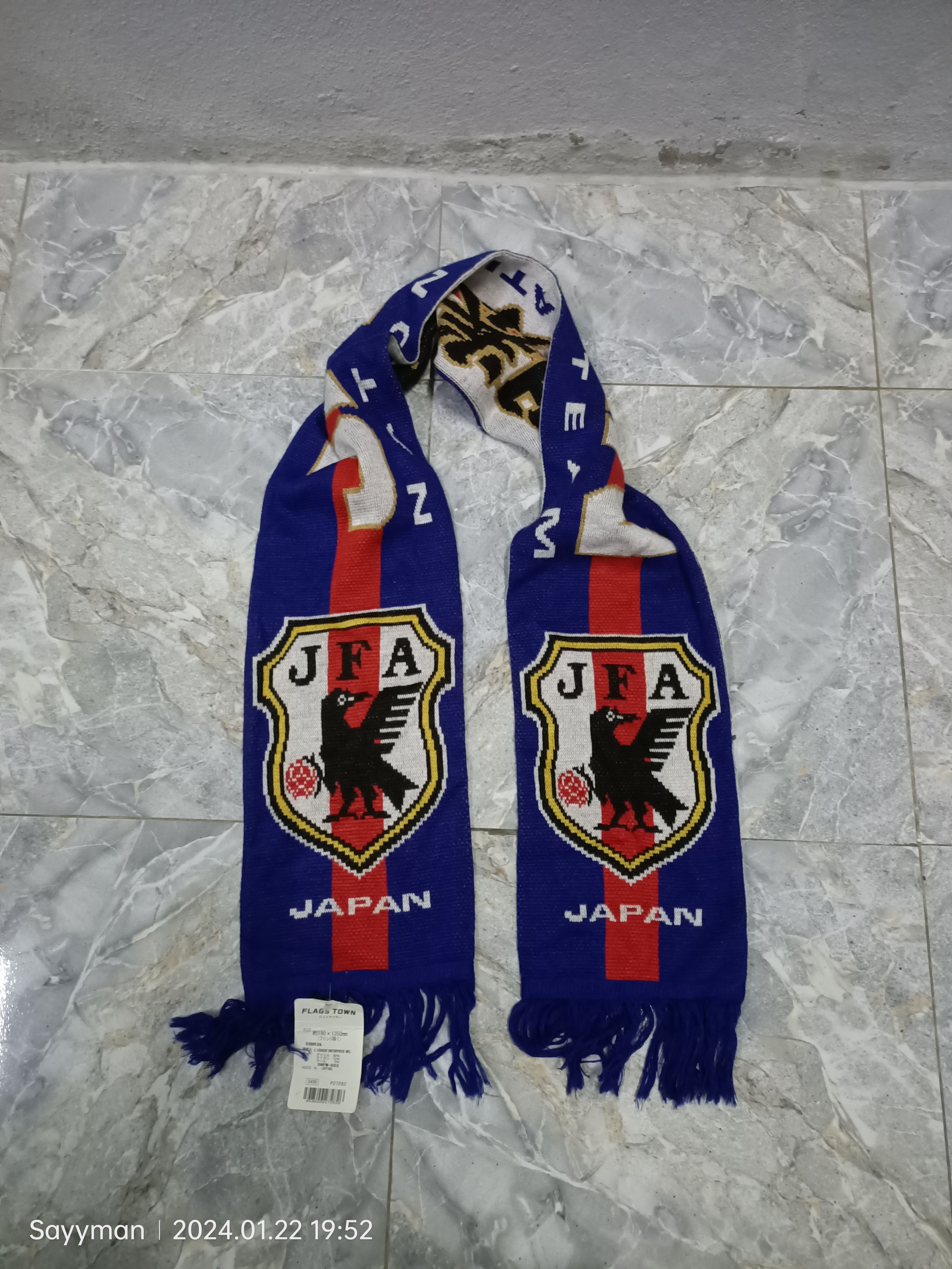 Vintage Vintage y2k japan national team JFA scraf muffler towel | Grailed