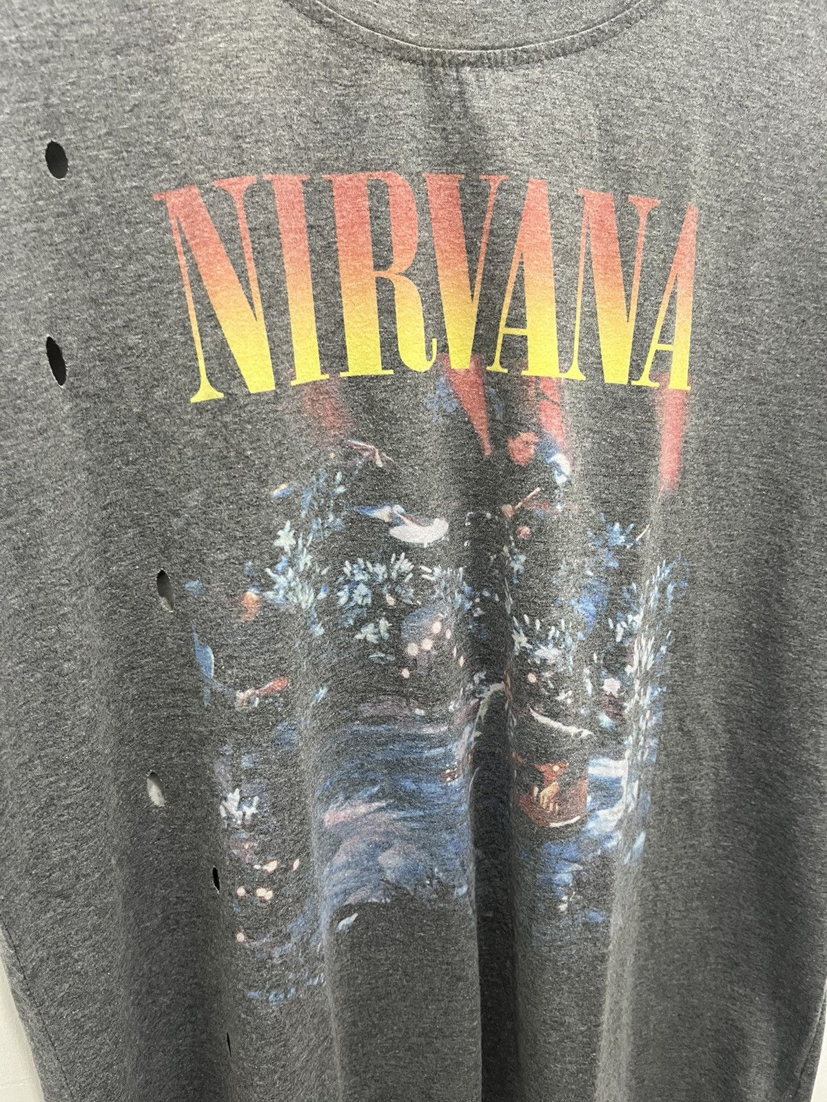 Band Tees × Nirvana × Vintage Distressed Nirvana MTV Unplugged Band ...