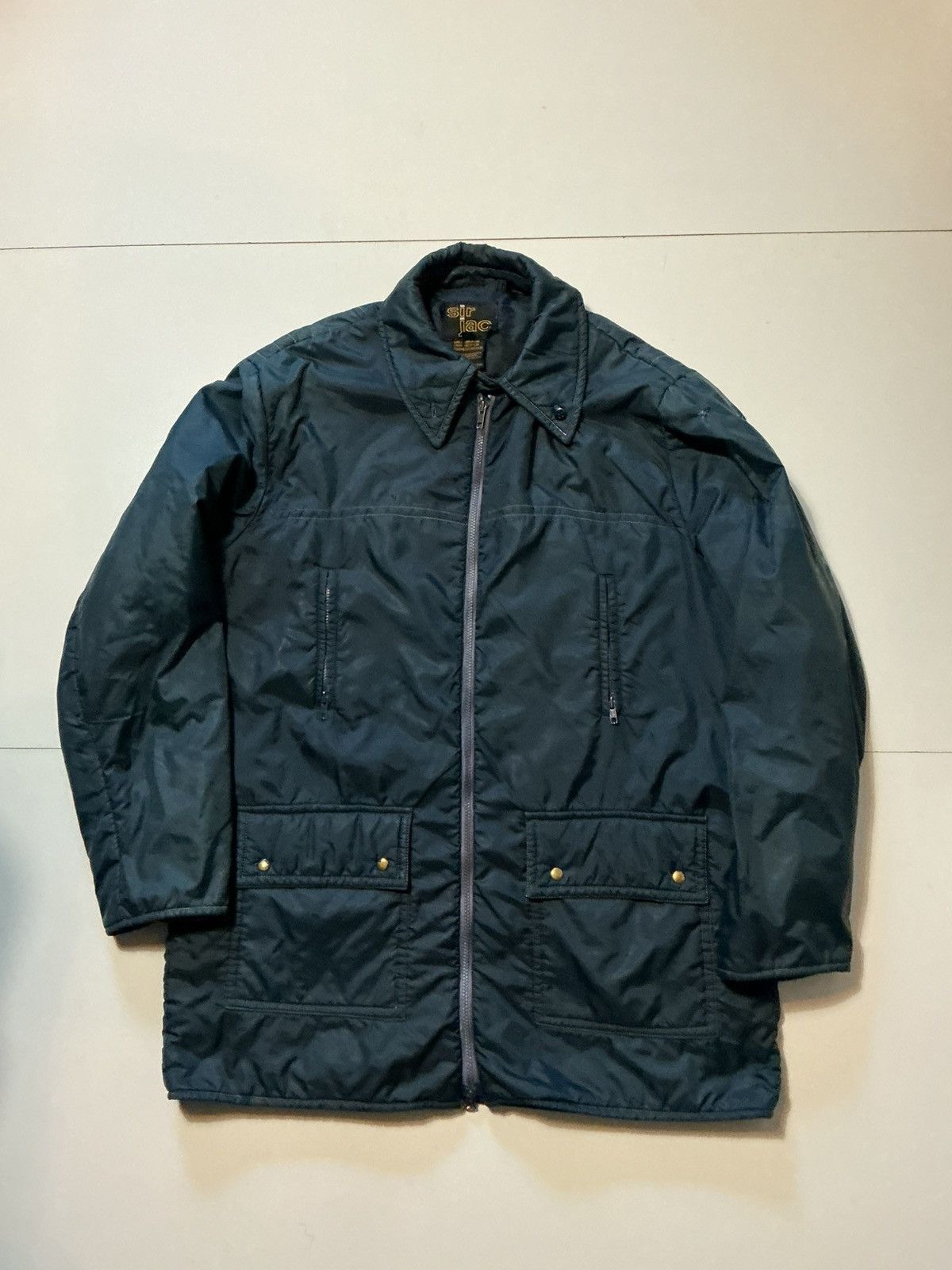 Vintage Vintage Sir Jac Polyester Puffer Parka Zip Work Long Jacket ...