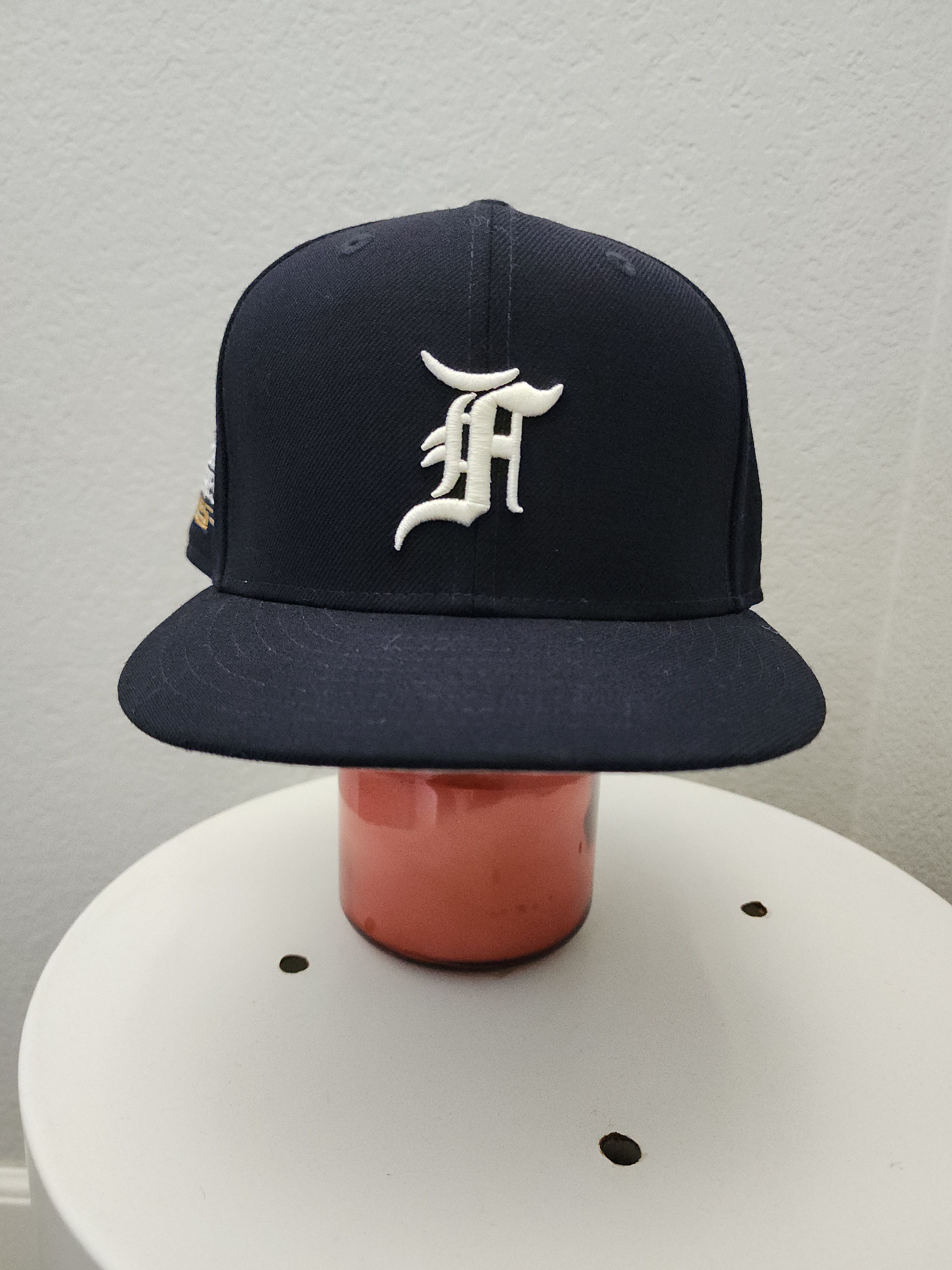 Essentials × New Era Essentials New Era 59Fifty Fitted Hat 7 1/4 Navy ...