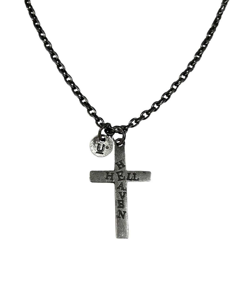 Undercover Undercover Heaven Hell Silver Cross Chain Necklace AW02 ...