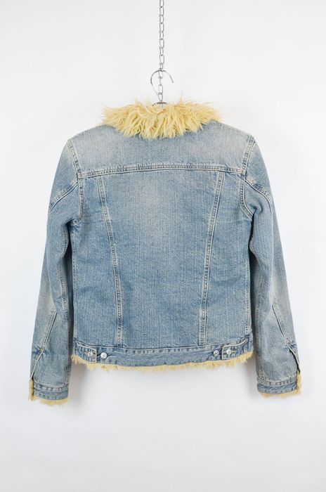 Diesel DIESEL Vintage Denim Fur Faux Jacket | Grailed