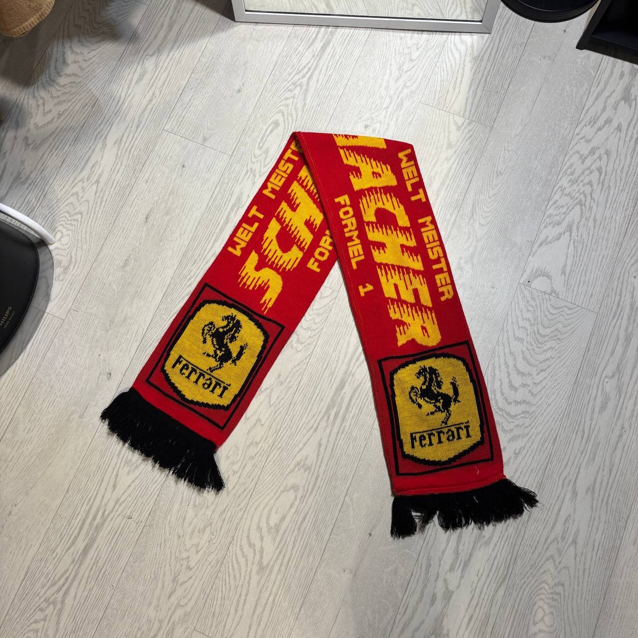 Ferrari × Formula 1 × Racing Michael Schumacher Ferrari Formula 1 scarf ...