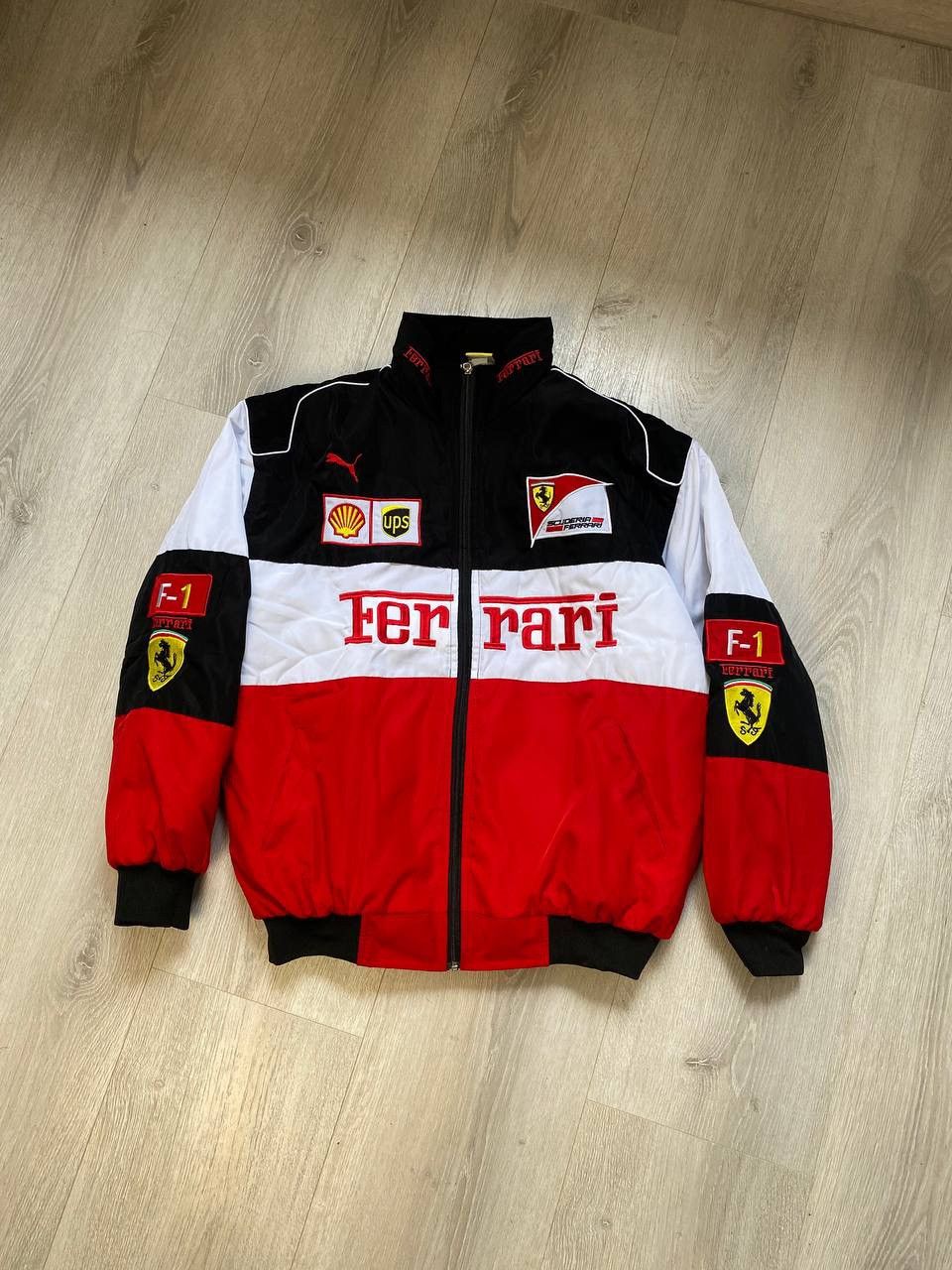 Ferrari × Formula 1 × Racing Ferrari F-1 OMP big logo vintage jacket ...