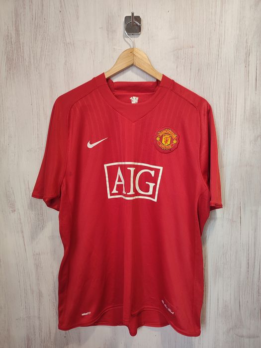 Nike Manchester United 2007 2008 2009 home jersey shirt kit tee | Grailed