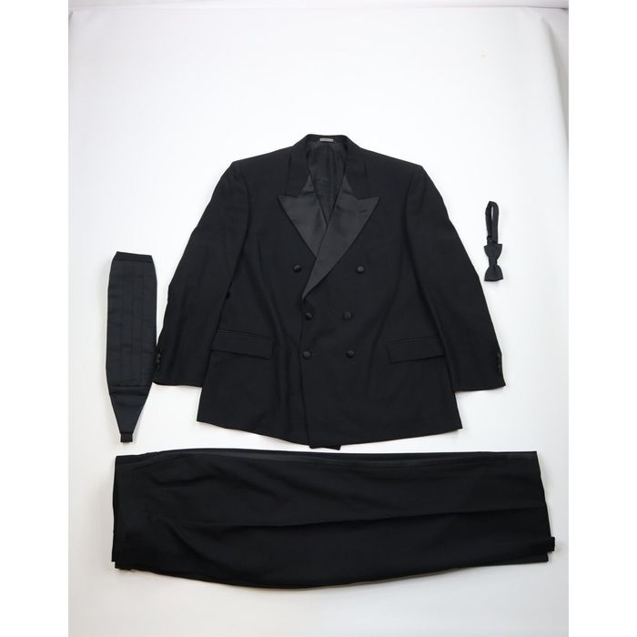 Stafford Stafford Mens 48R 4 Piece Wool Double Breasted Tuxedo Suit ...