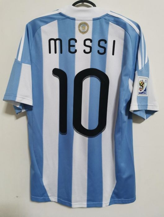 Adidas Messi Argentina 2010 World Cup Home Football Vintage Jersey ...