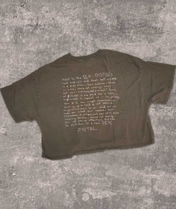 Band Tees Sex Pistols Oversized Crop Top Band Tshirt Grailed