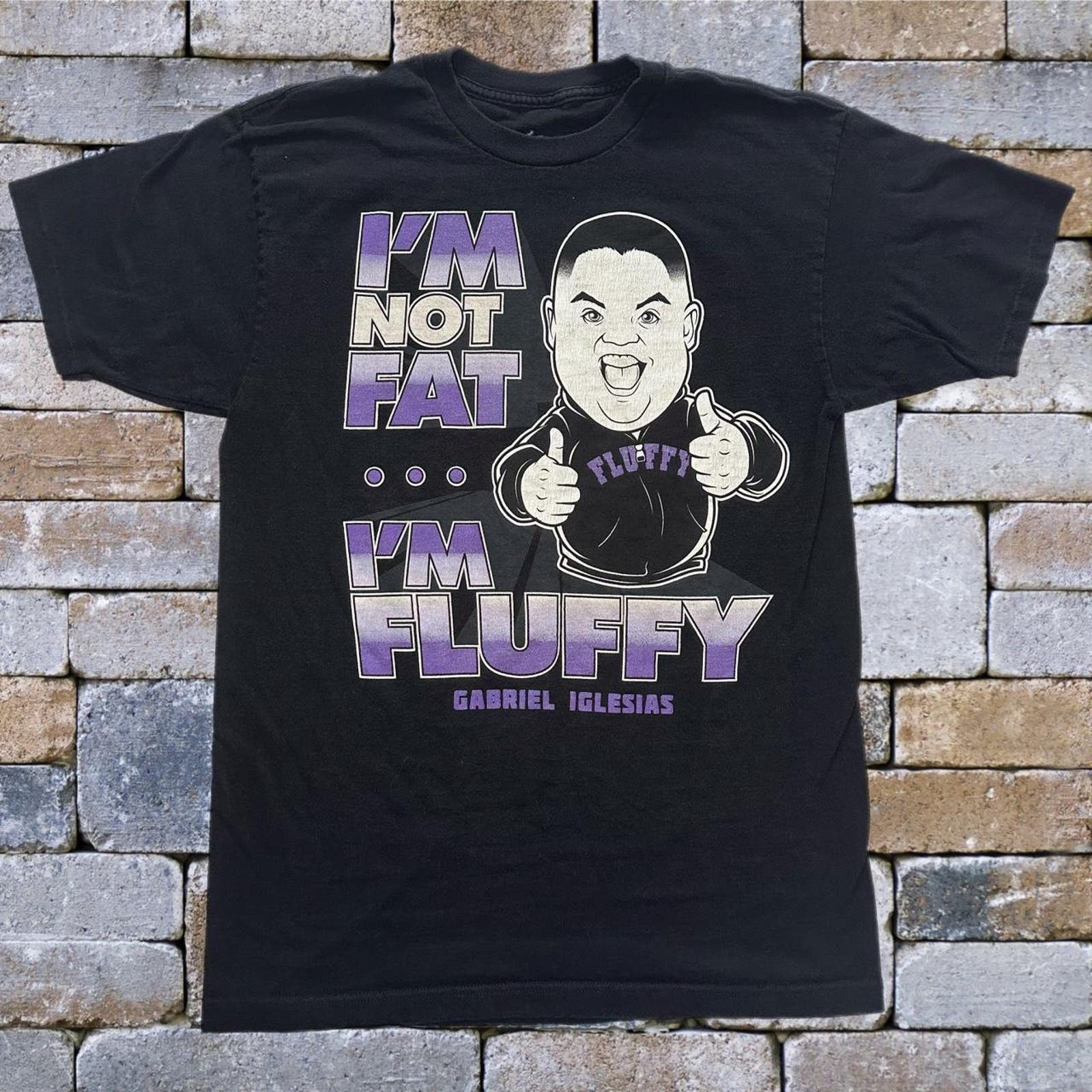 Other Im not fat im fluffy Gabriel Iglesias black purple comedian | Grailed