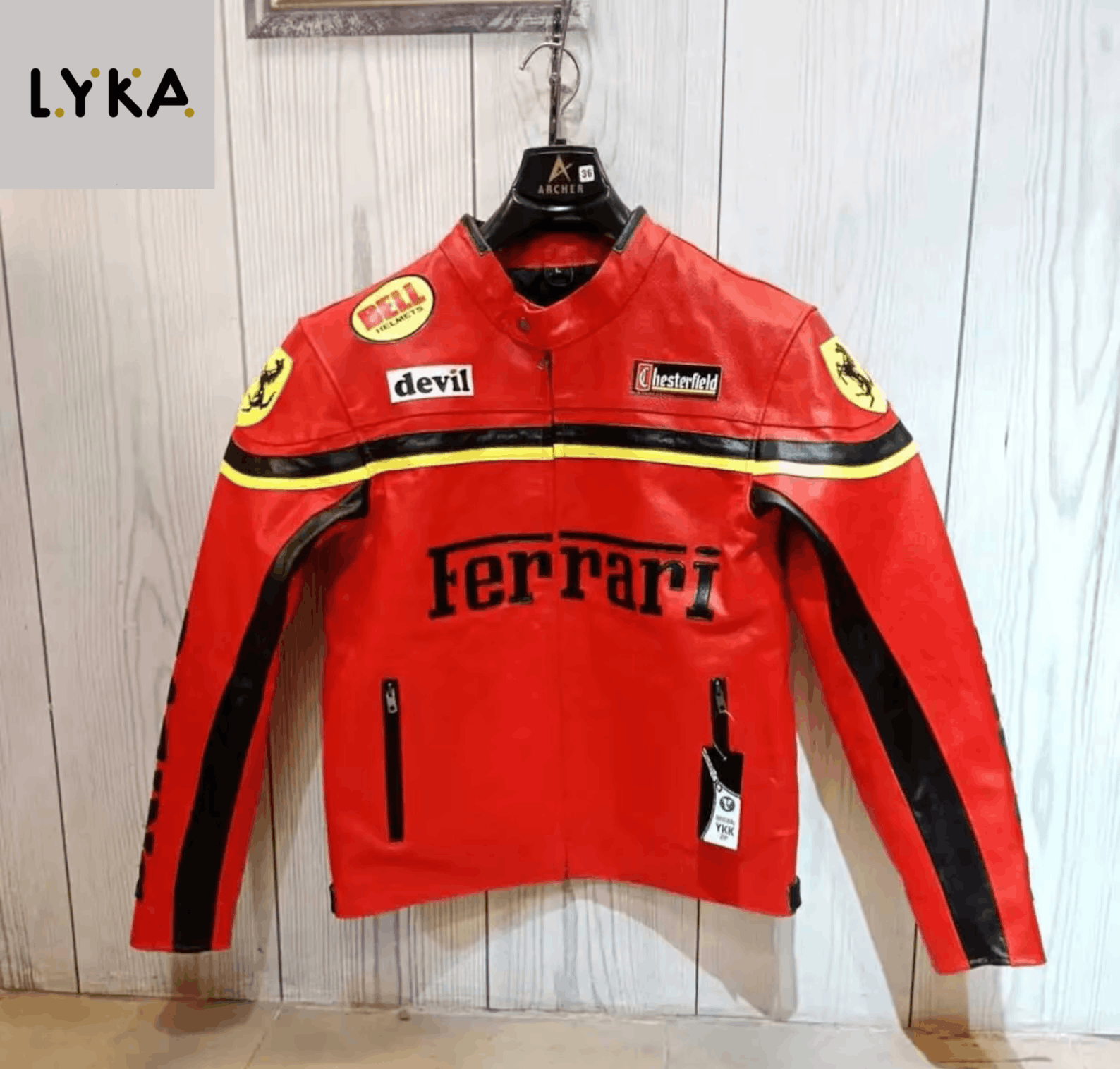 Ferrari Ferrari Racing Leather Jacket Vintage style RARE jacket | Grailed