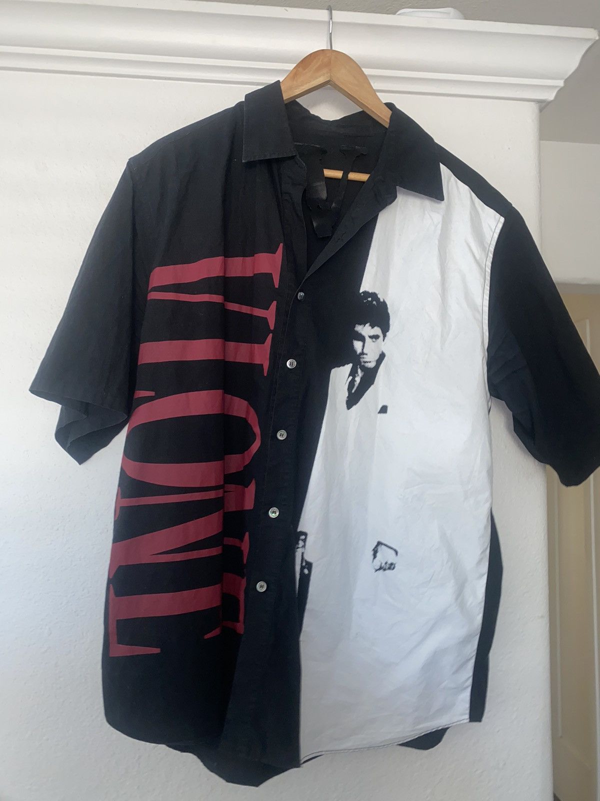 Vlone Vlone Scarface button up | Grailed