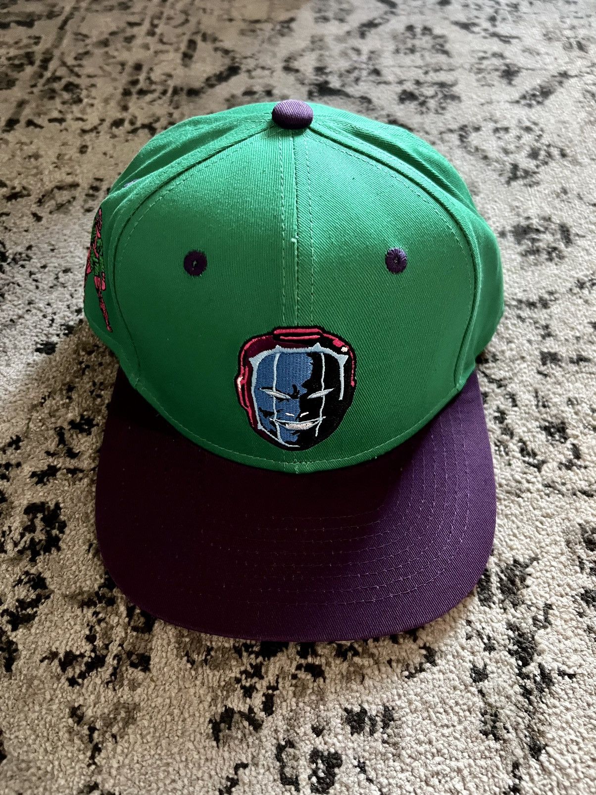 Marvel Comics KANG THE CONQUEROR MASK & DISGUISE SNAPBACK HAT | Grailed