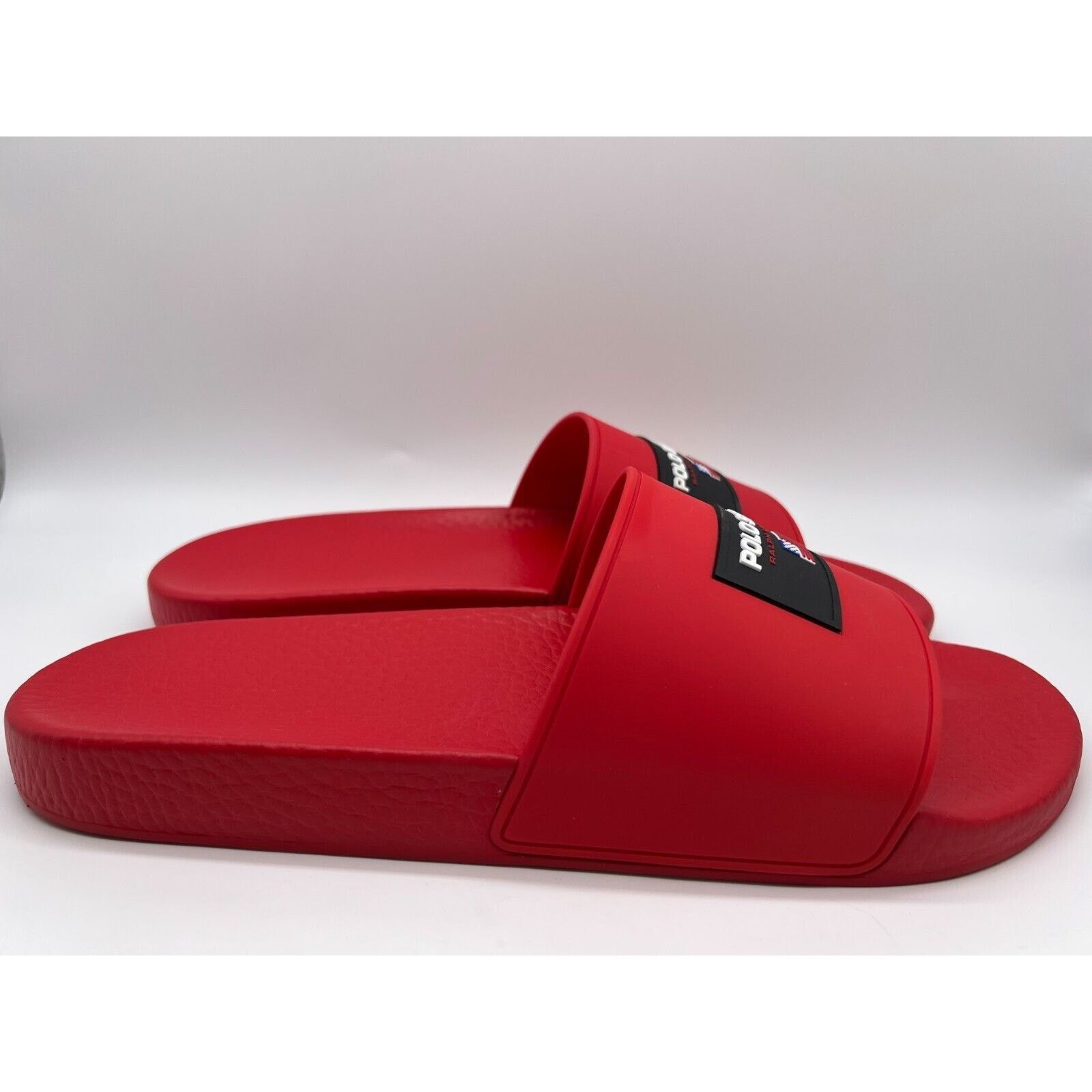 Polo Ralph Lauren Polo Sport Ralph Lauren Men's Slides Red Logo Flag ...