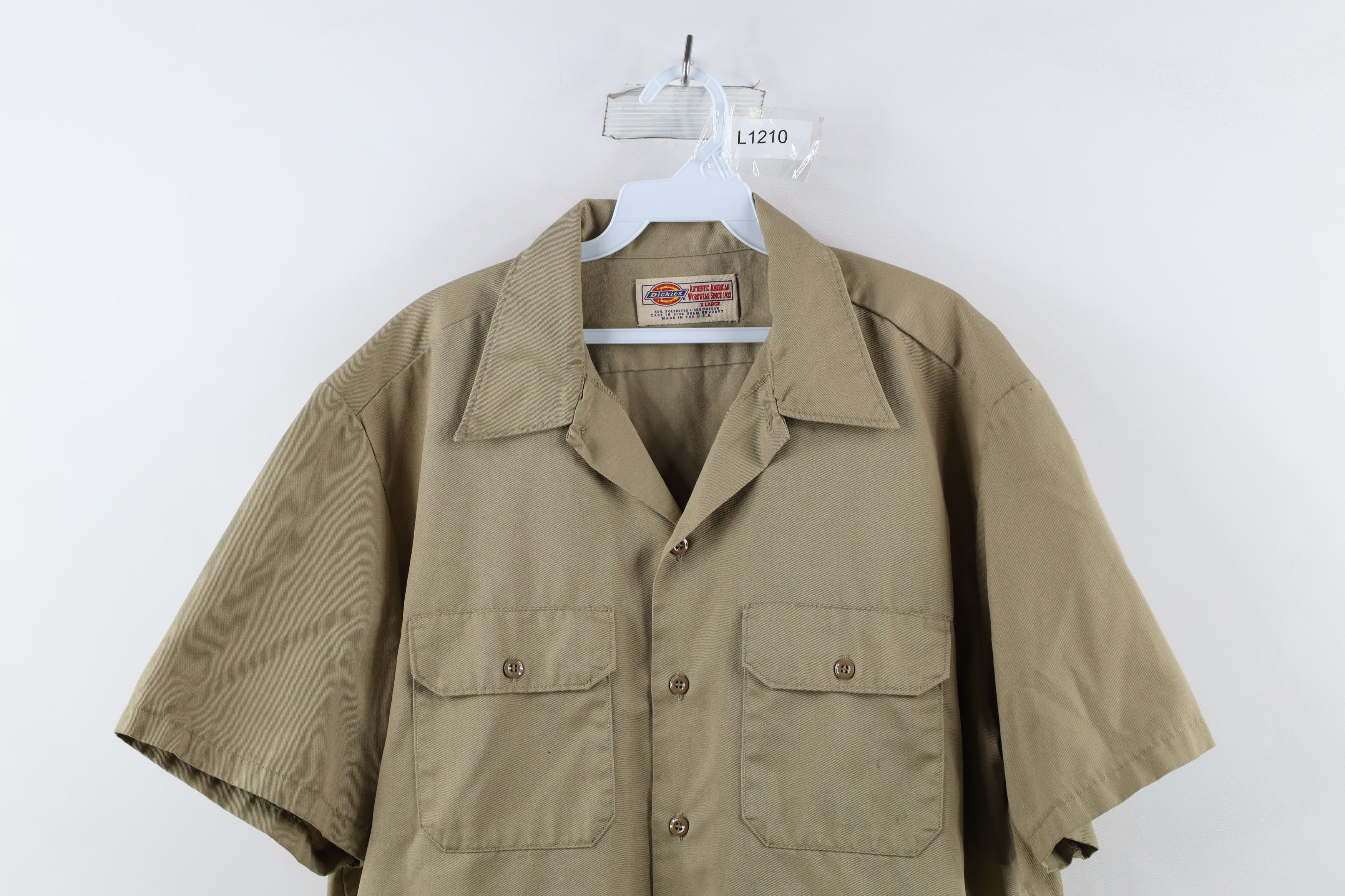 Dickies × Vintage Vintage 90s Dickies Out Collared Work Button Shirt ...