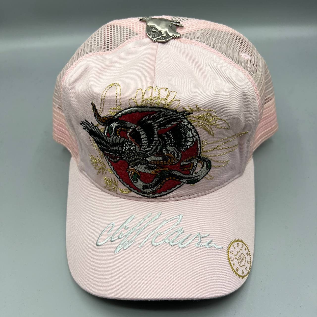 Ed Hardy Vintage Cliff Raven Hat Japanese tattoo Snap back Trucker ...