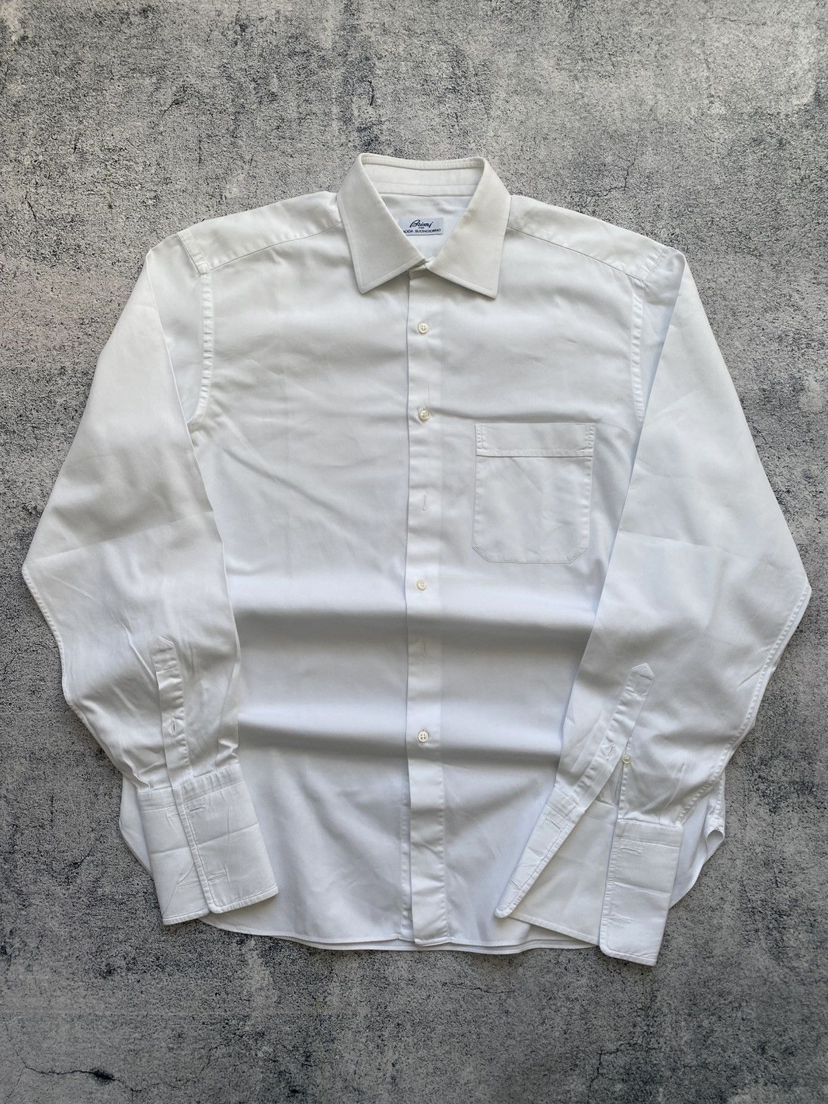 Brioni Rare Like New Brioni White Luxury Old Money Button Up Shirt ...