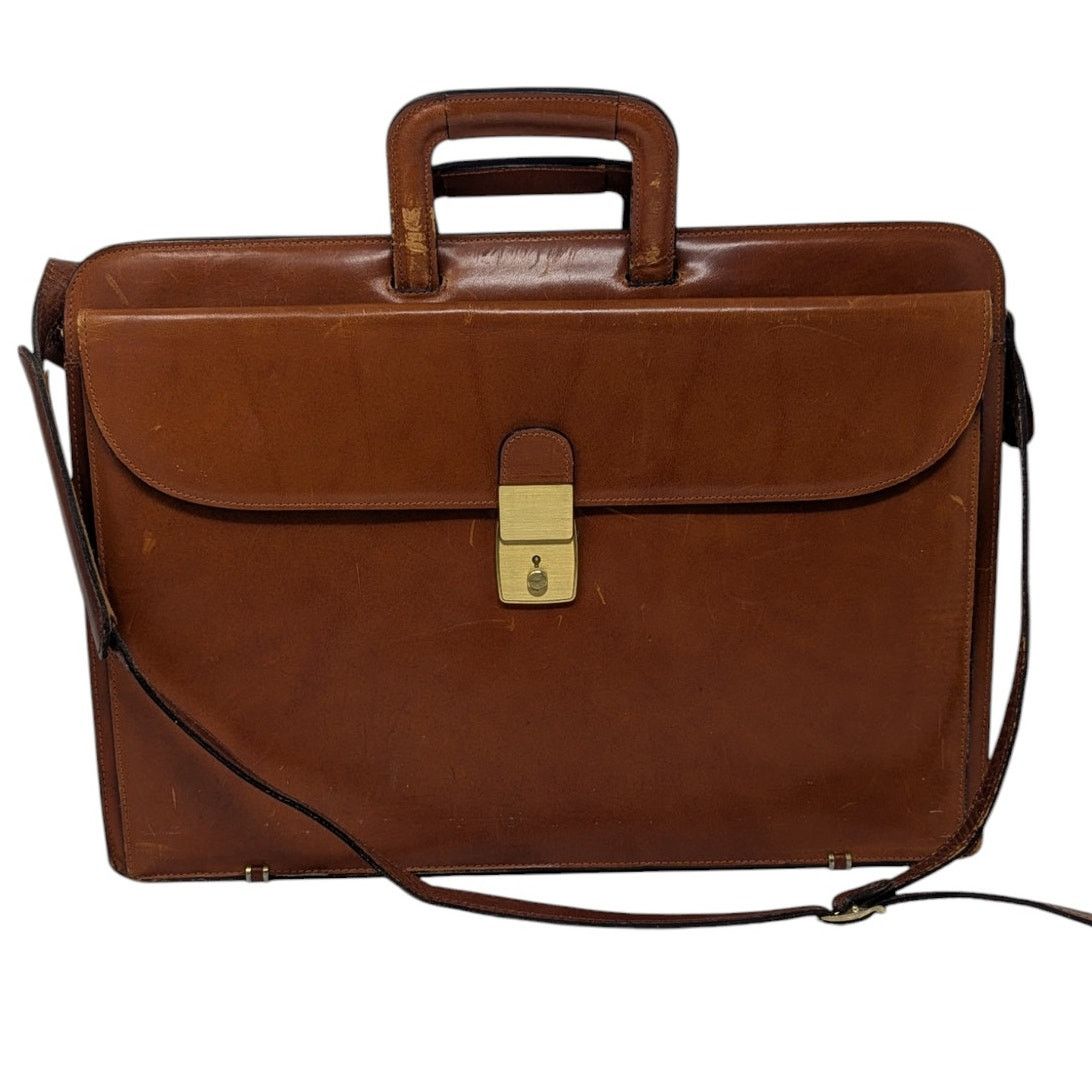 Scully Leather 80s Vintage Scully Italian Leather Briefcase | Grailed