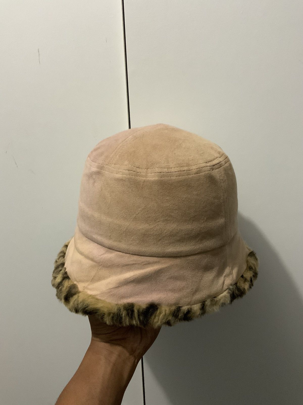 Archival Clothing Leopard Mohair Faux Fur Avant Garde Winter Bucket Hat ...