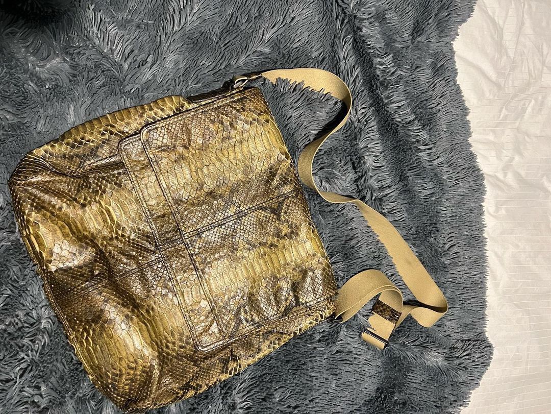 Bottega Veneta BOTTEGA VENETA Python Messenger Bag | Grailed