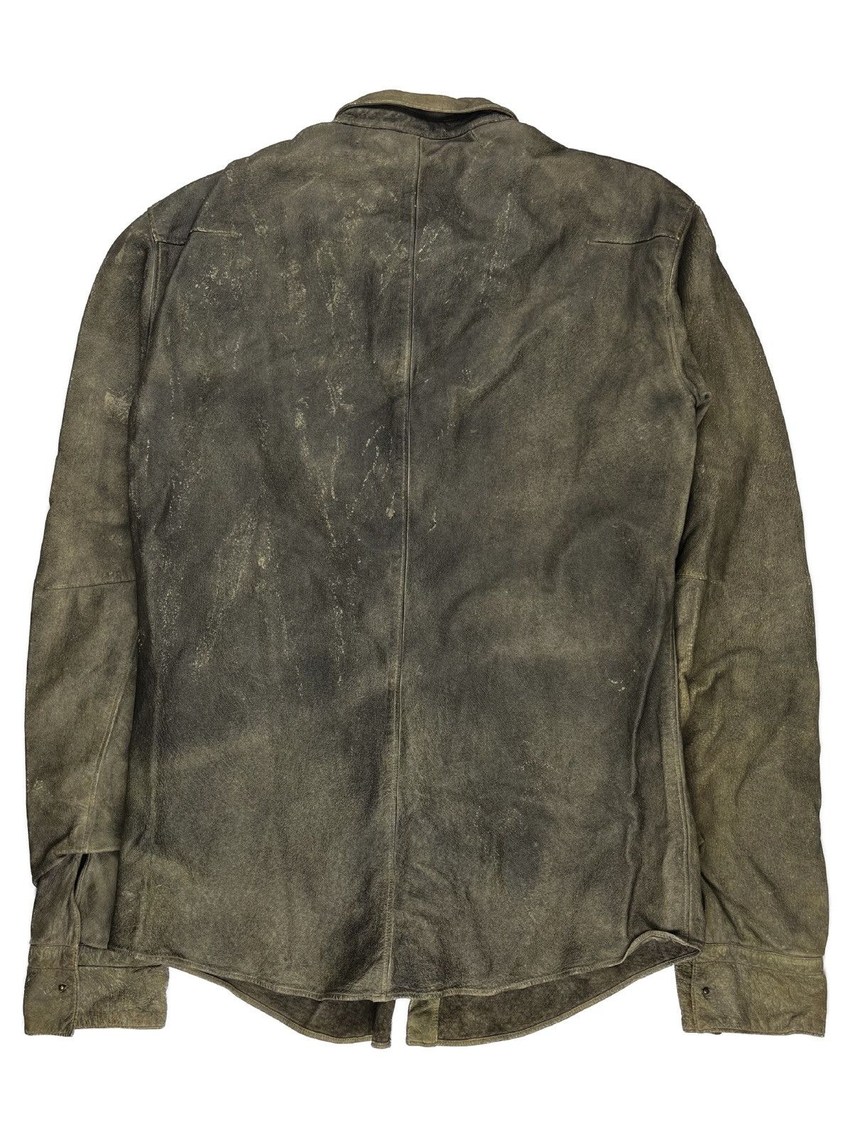 Julius SS05 Julius Gaunt Pig Leather Button Up Shirt Jacket | Grailed