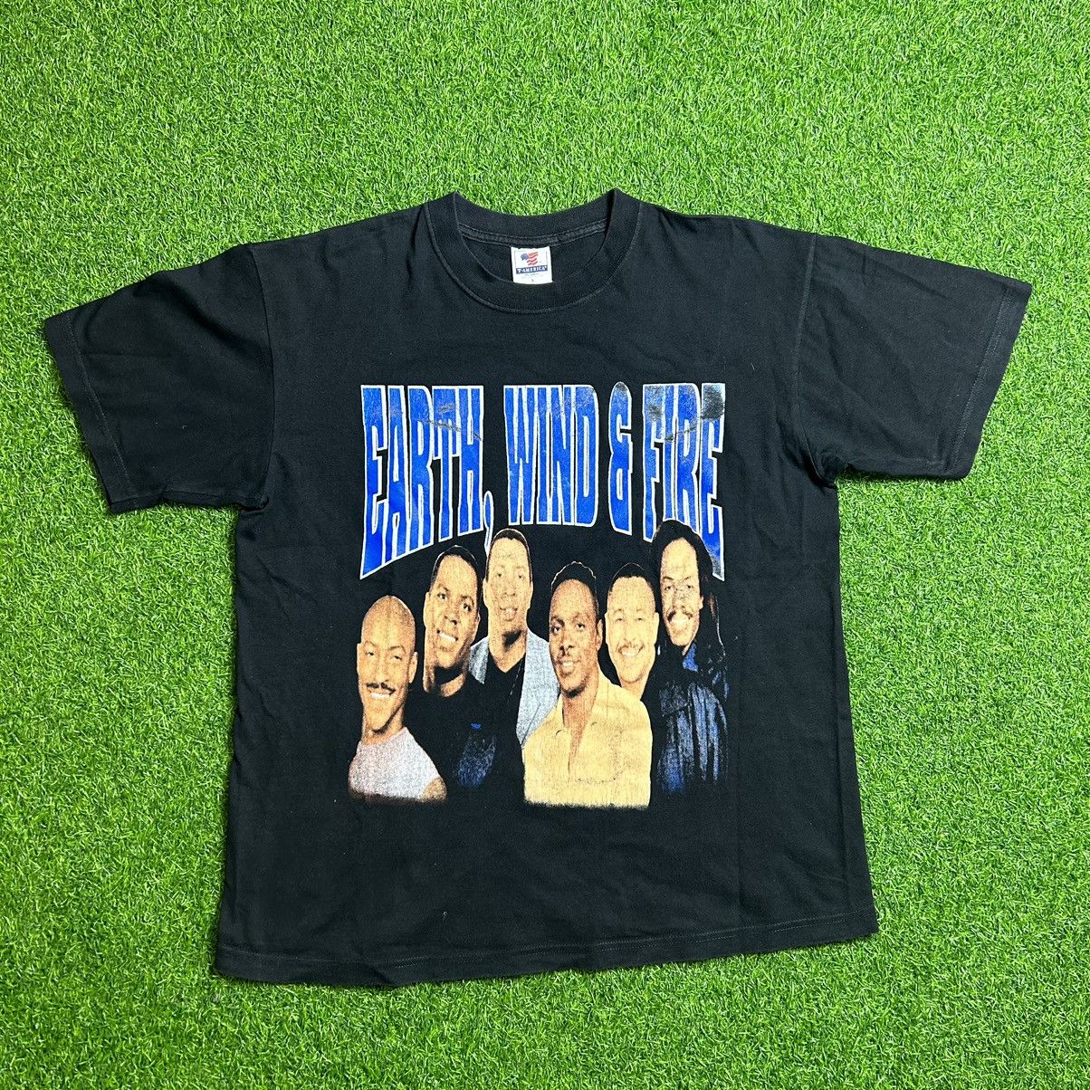 Vintage 2000s Earth Wind & Fire Bootleg Rap Tee | Grailed