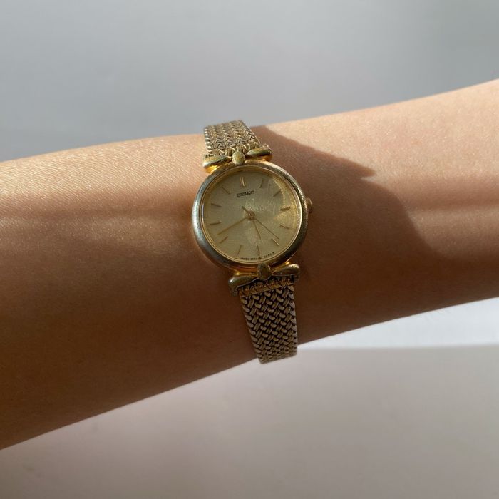 Vintage Seiko 80s Gold Woven Watch | Grailed