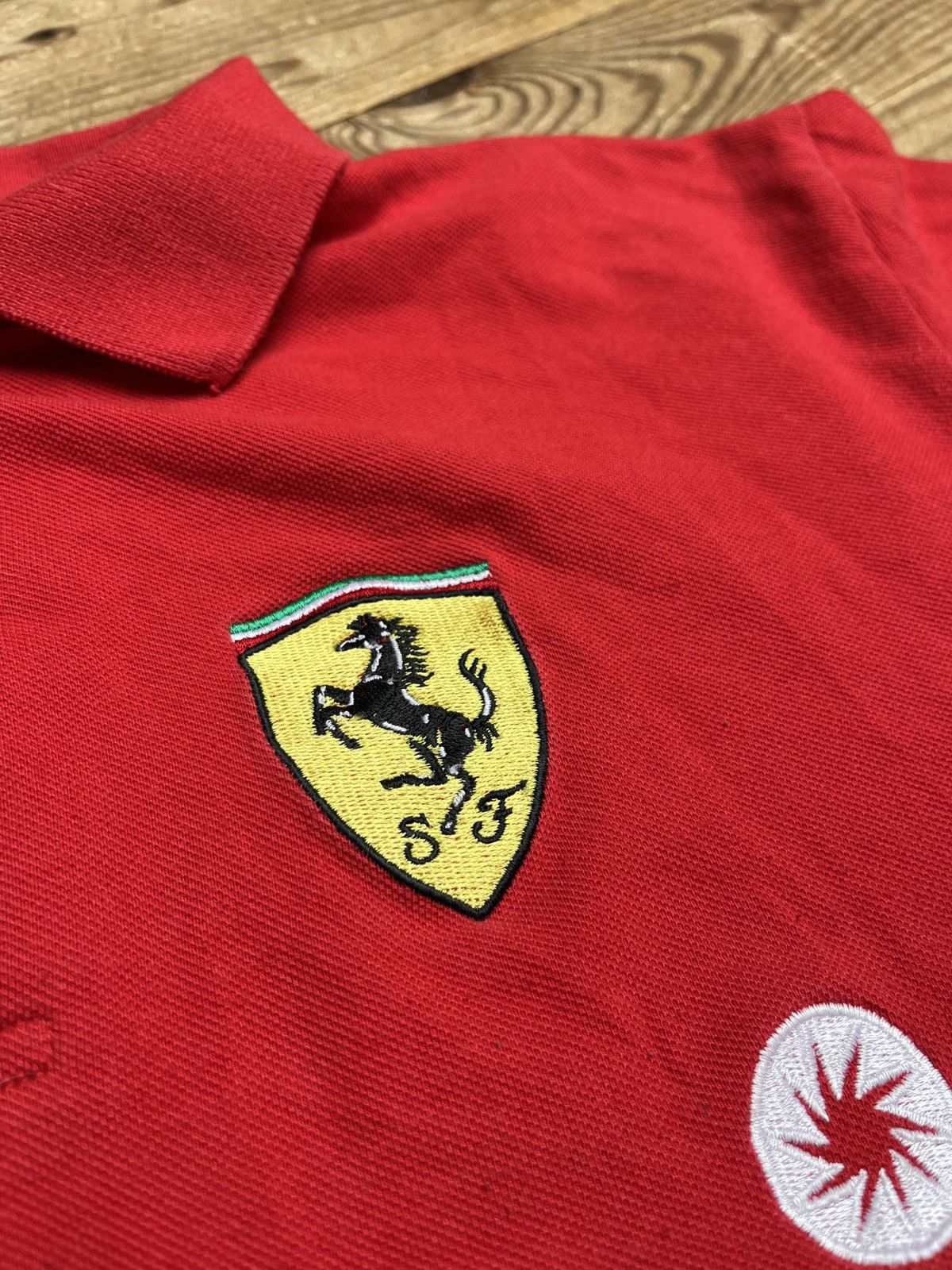 Ferrari Ferrari x Shell vintage long sleeve polo | Grailed