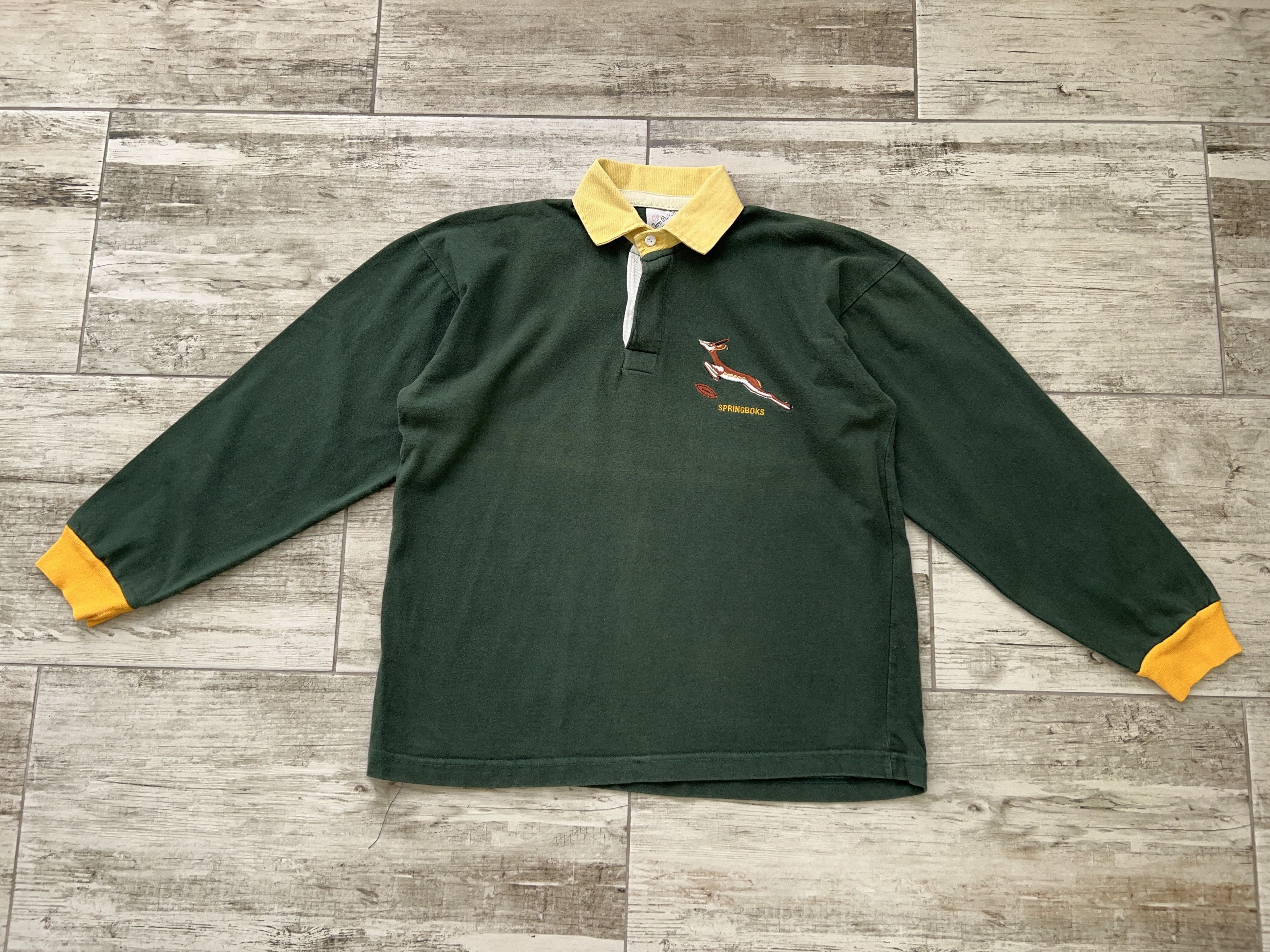 Vintage 1990s Springboks South Africa Rugby Long Sleeve Shirt Jersey ...