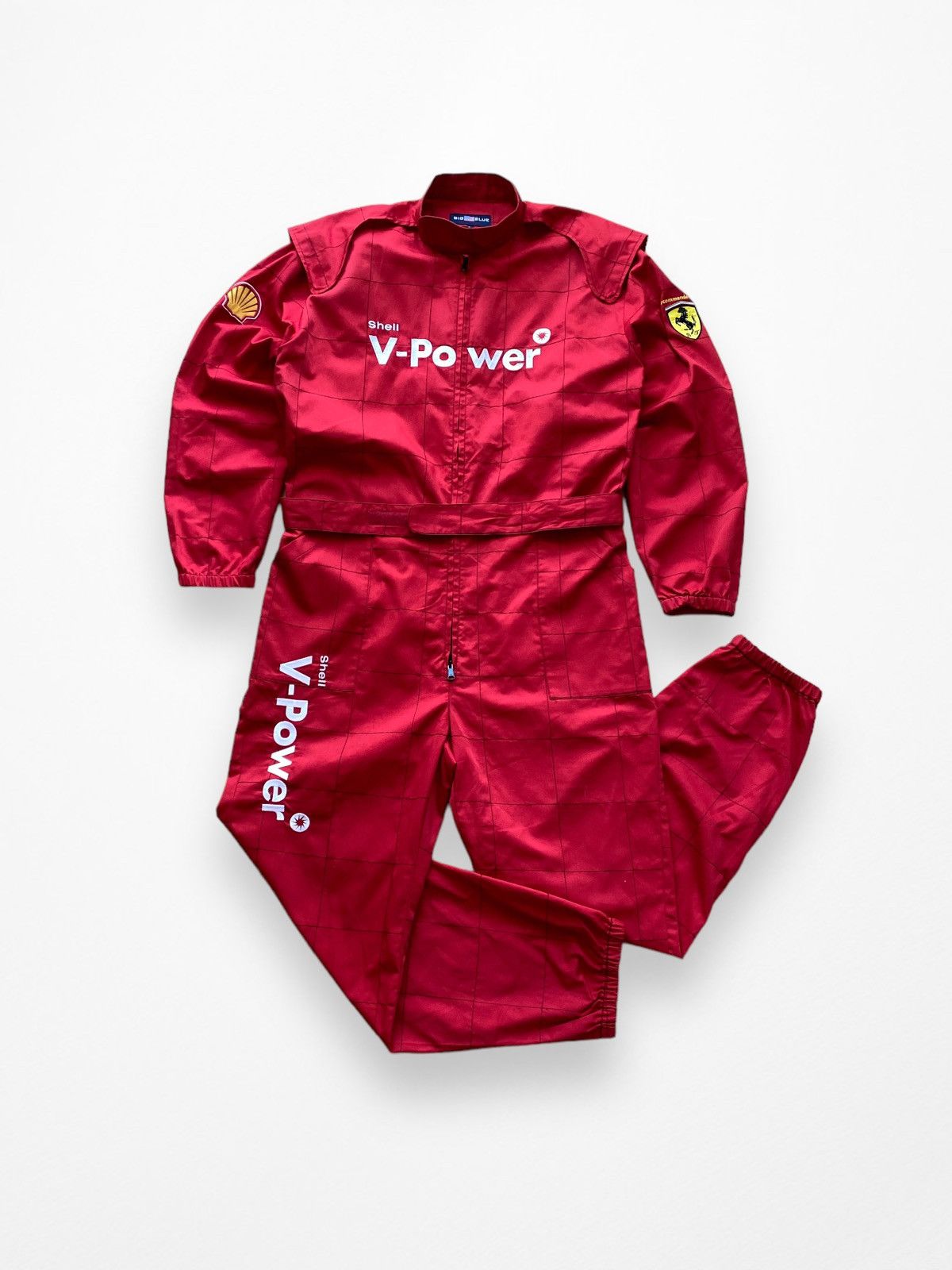 Ferrari × Overalls × Racing Ferarri y2k Vintage Overalls Shell V-Power ...