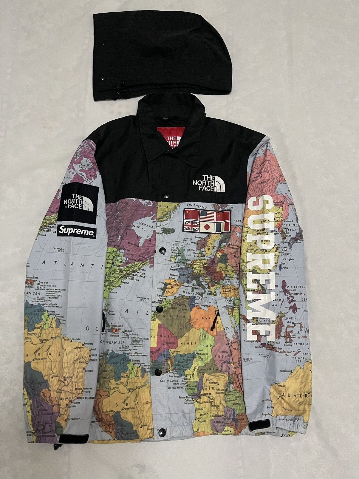 Supreme × The North Face Supreme tnf the north face maps atlas coach Jacket | Grailed