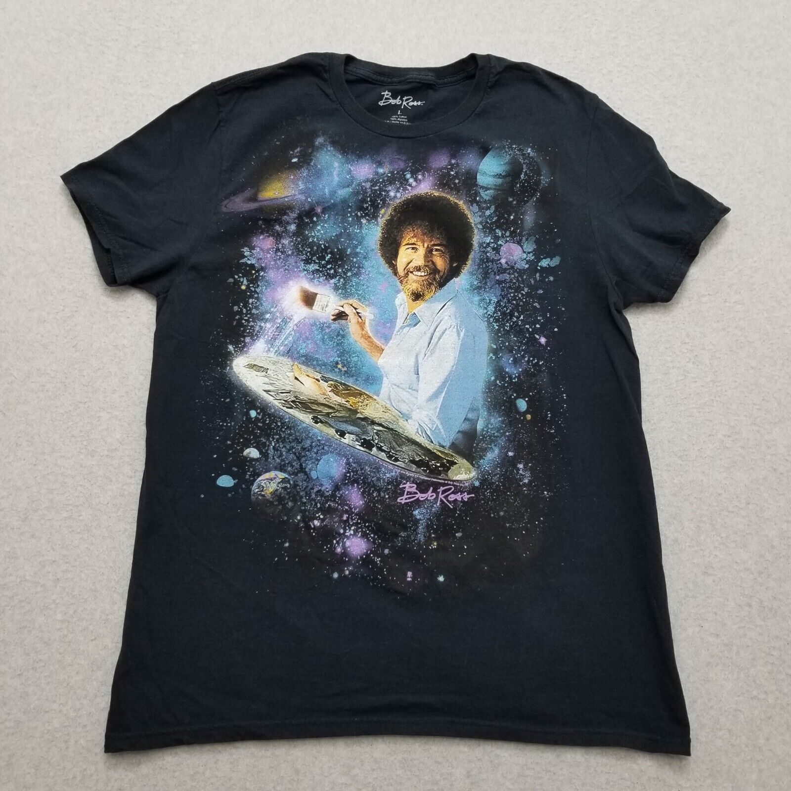 Other Bob Ross Shirt Mens Large Short Sleeve Crew Neck Universe | Grailed