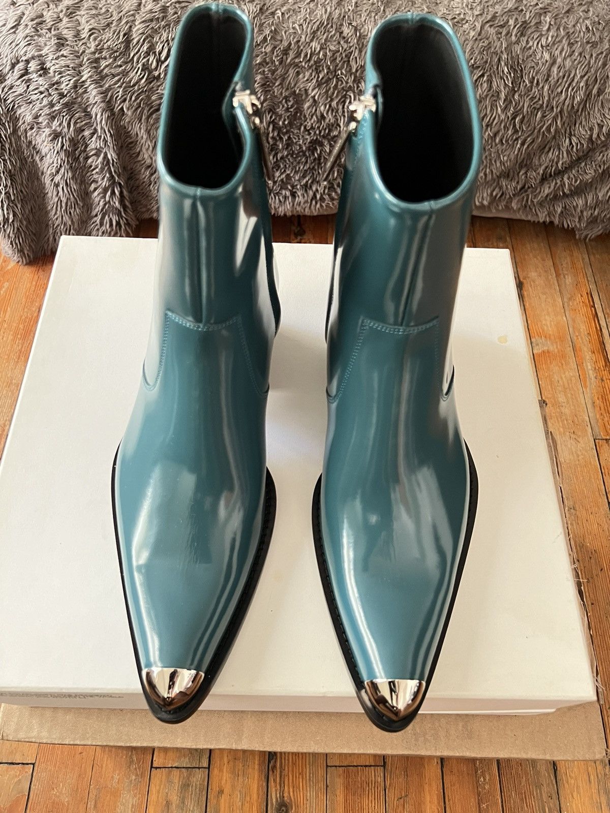 Calvin Klein 205W39NYC × Raf Simons Calvin Klein Logo Plaques Boots ...