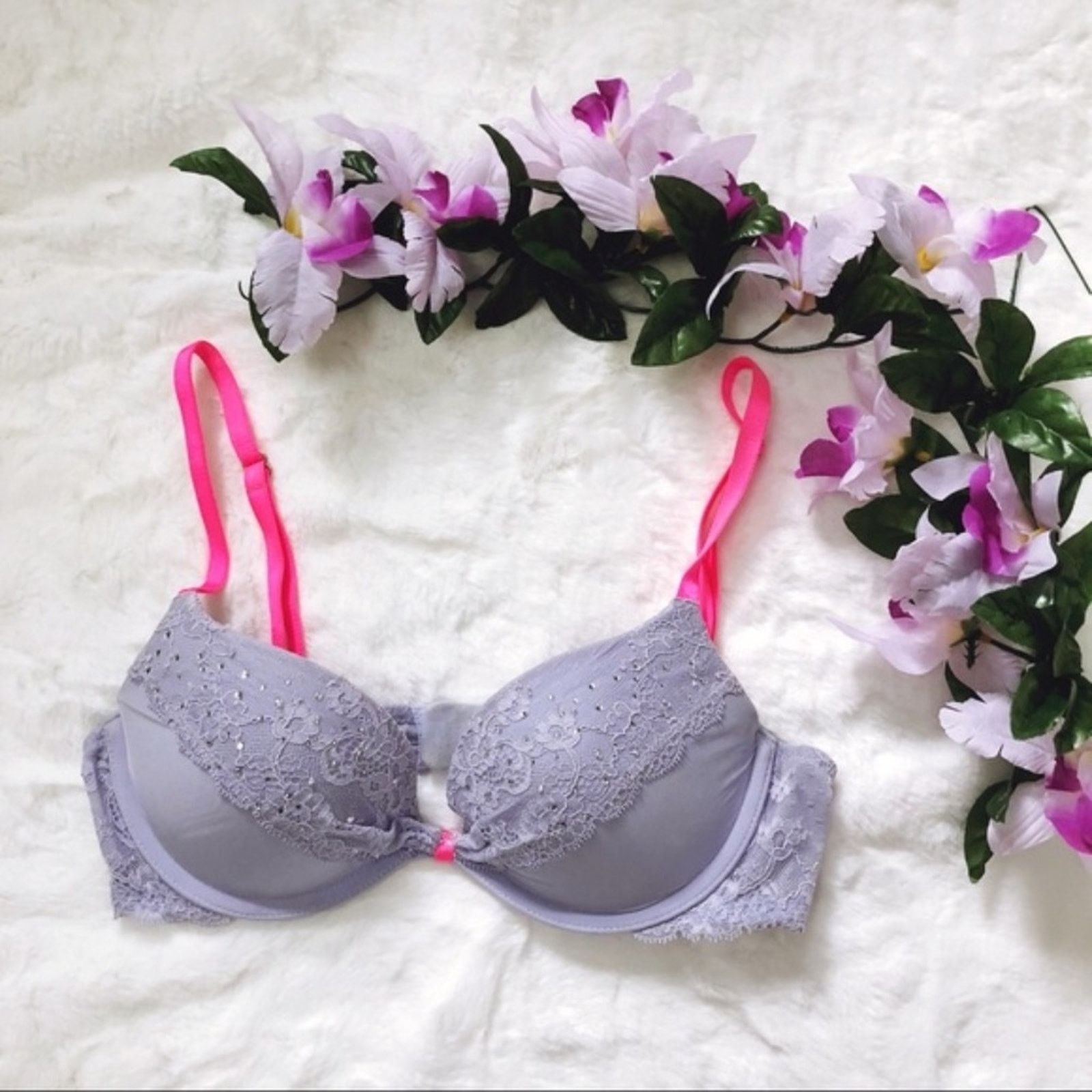 Victoria's Secret Lavender Embellished Semi Push Up Bra | Grailed