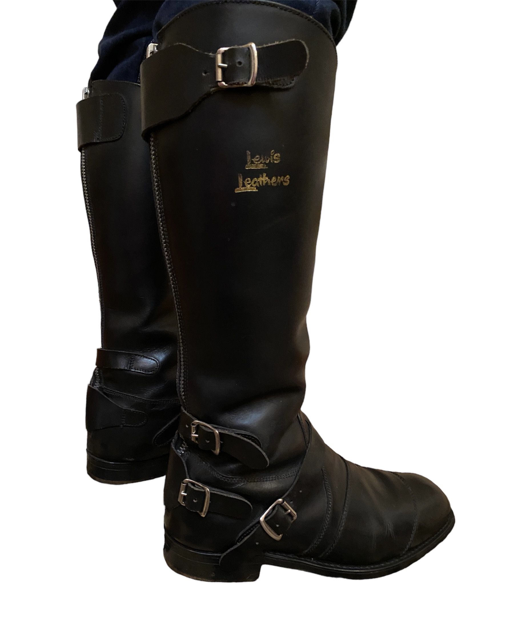 Vintage Rare Vintage 70s Lewis Leathers Racing Boots Aviakit England ...