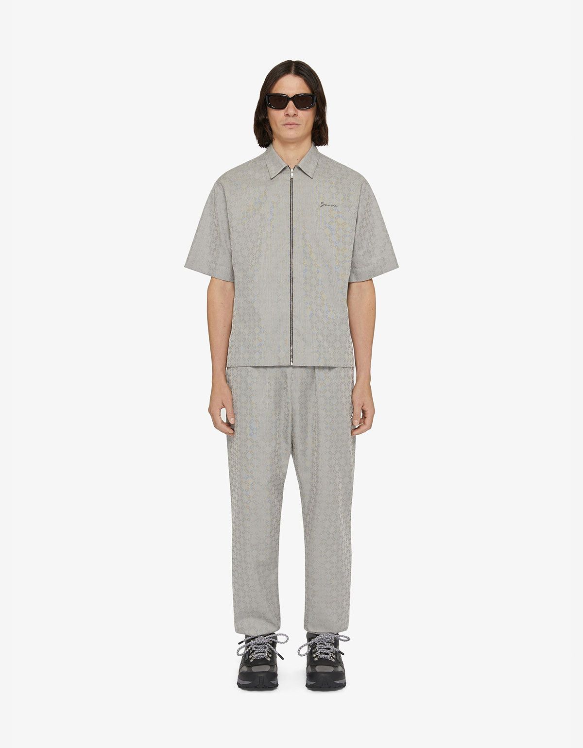 Givenchy Givenchy Grey Monogram 72 Sweat Pants | Grailed