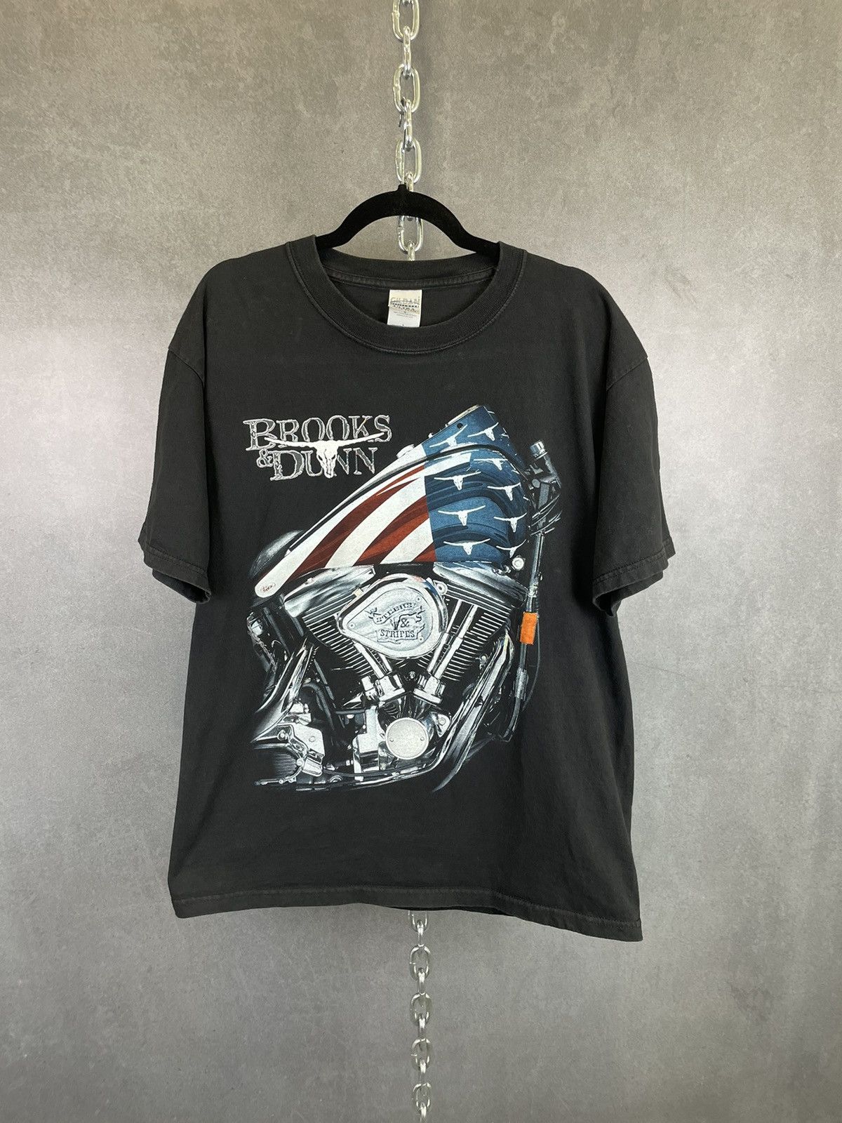 Vintage 90s Asphalt Cowboys Brooks and dunn Harley Davidson shirt | Grailed