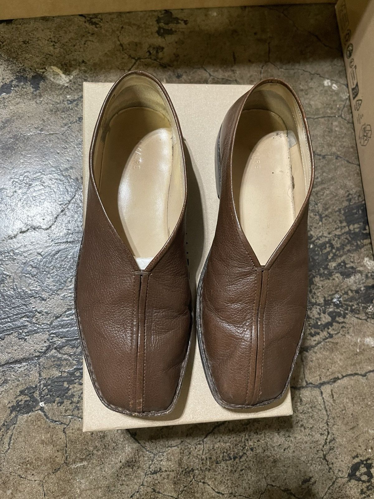 Lemaire Lemaire Pipe Slippers Brown | Grailed