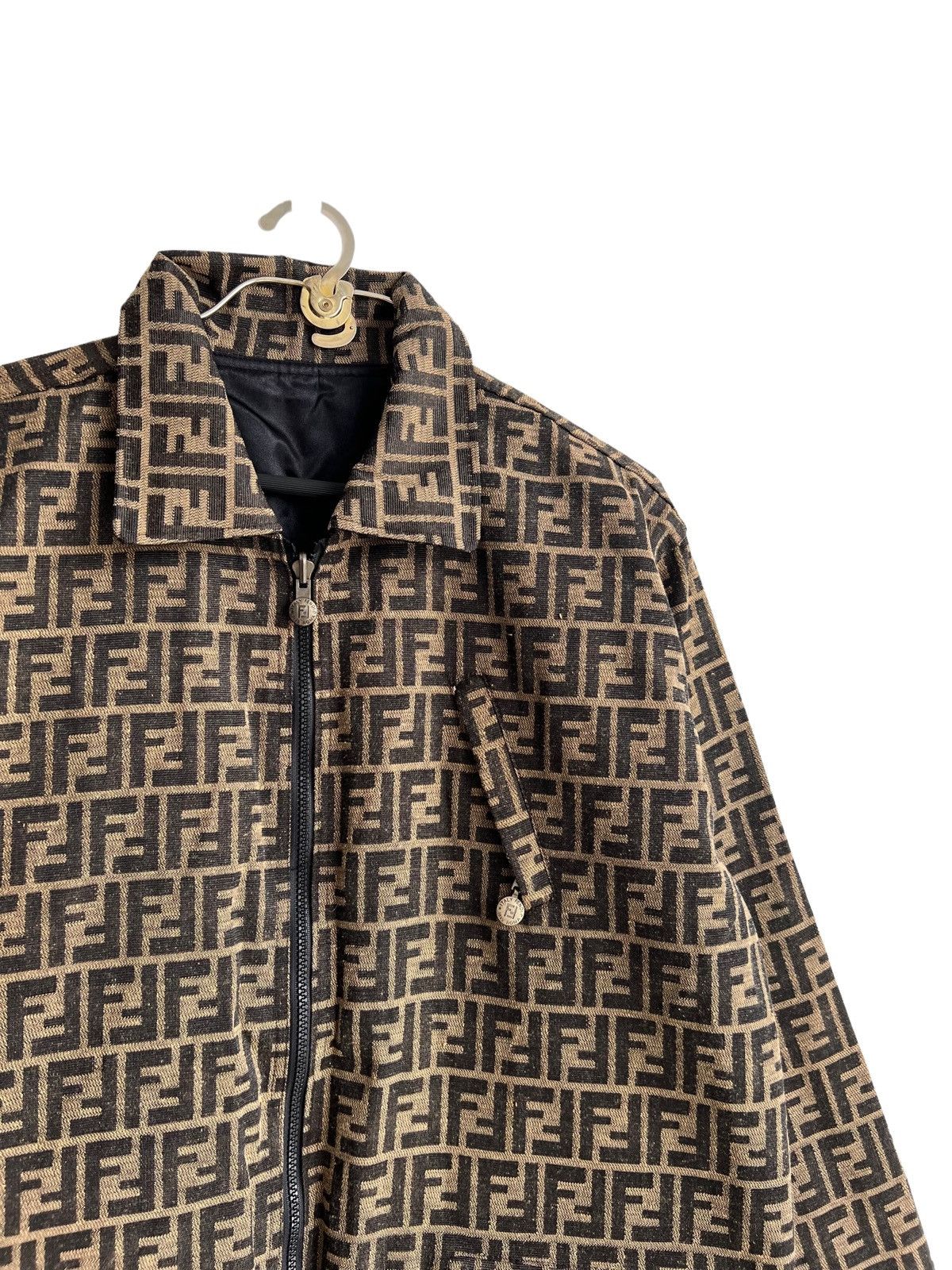 Fendi × Luxury Iconic 1990s Fendi Roma Zucca Monogram 2 Way Overcoat ...