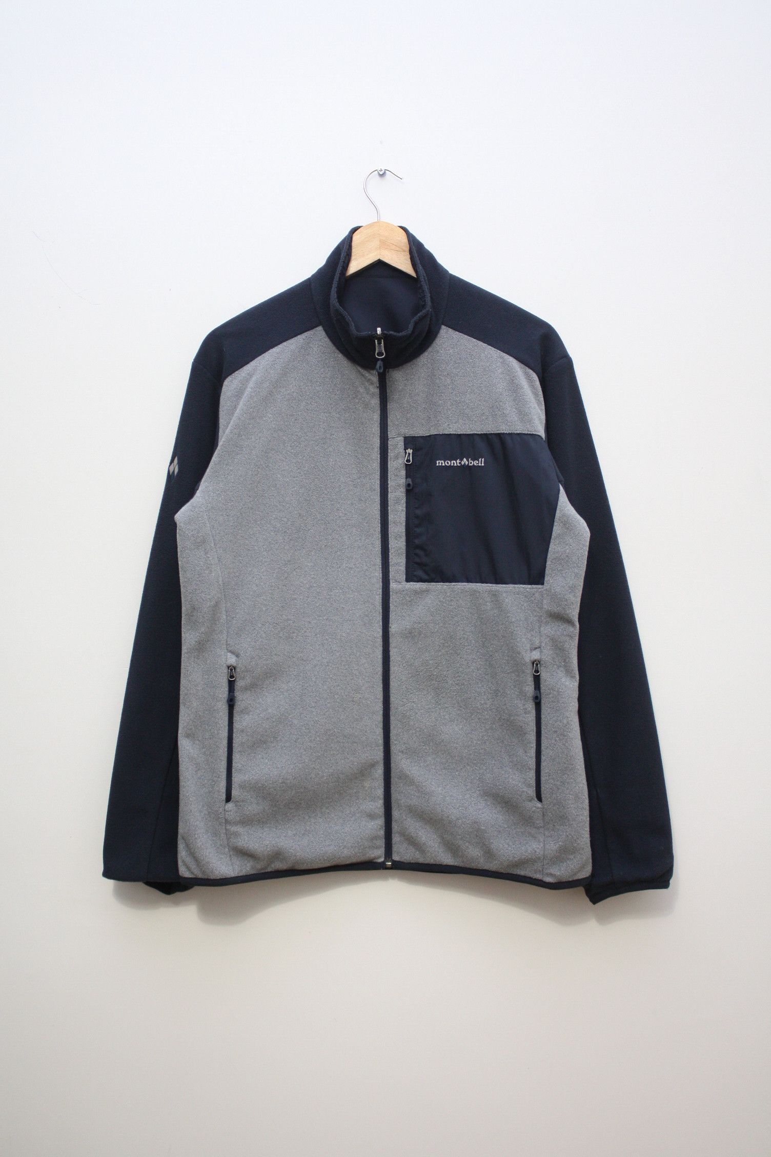 Montbell Montbell Reversible Fleece Nylon Navy Grey Jacket Men's | Grailed
