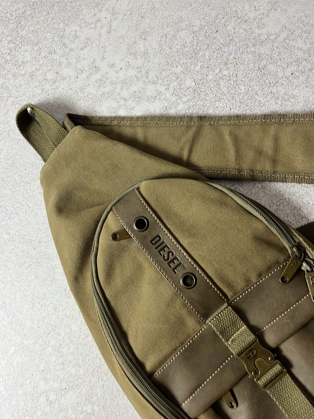 Diesel Diesel sling bag Vintage Y2K backpack multi pocket bag 90s | Grailed