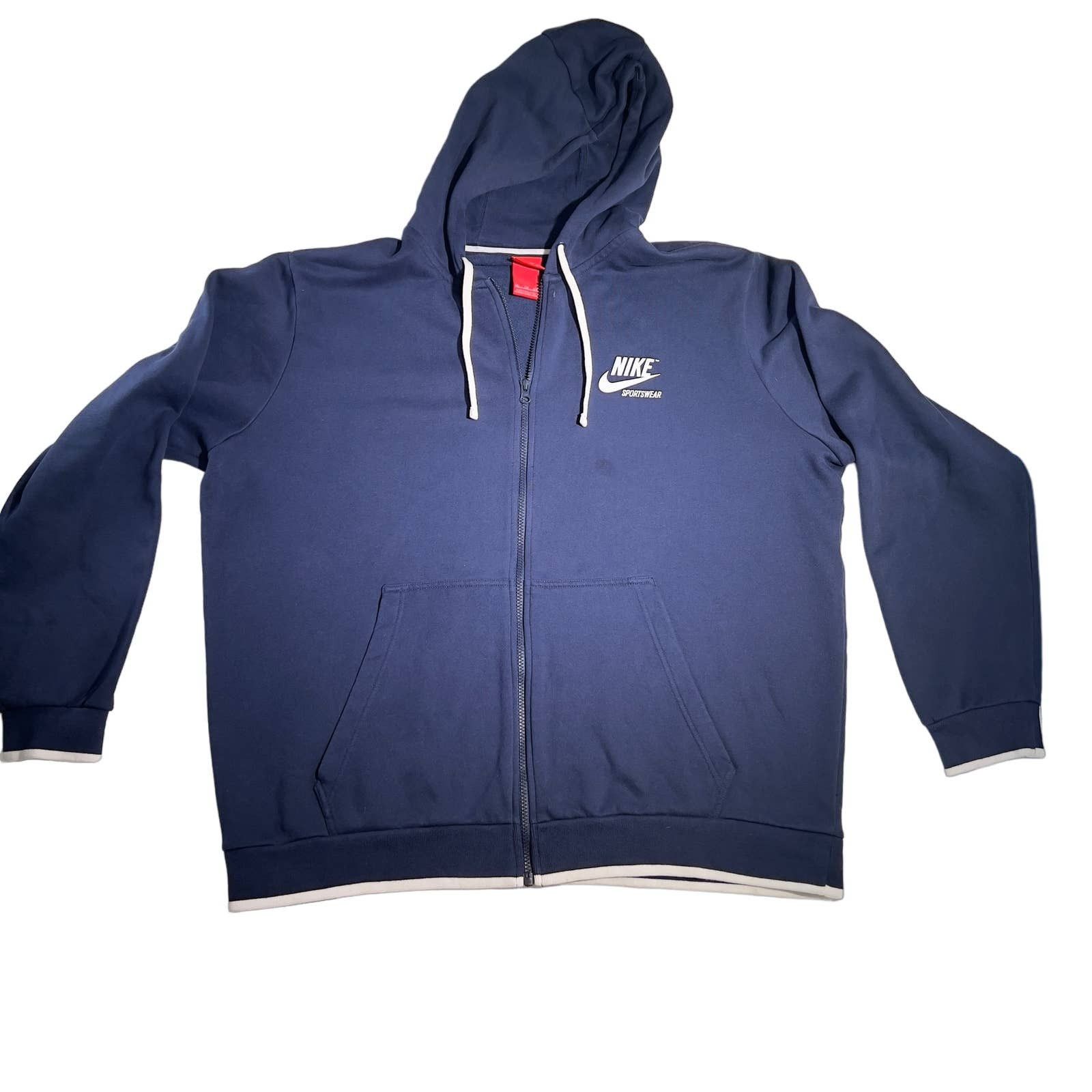 Nike Nike Sportswear Full Zip Hoodie Sweatshirt Men's XXL Logos | Grailed