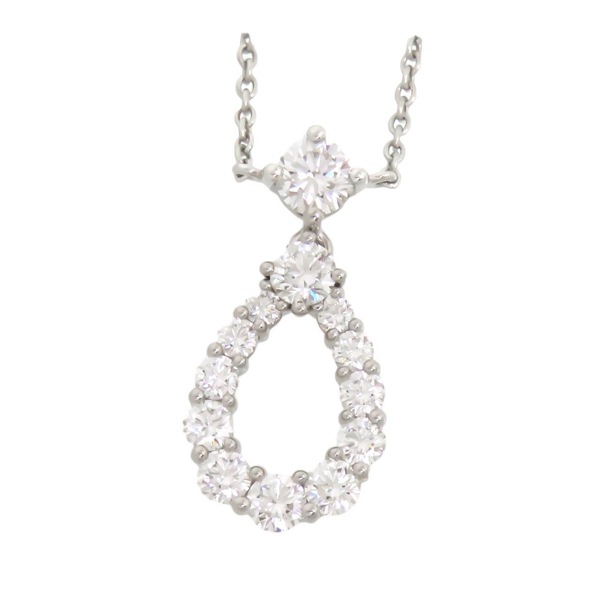 Harry Winston Harry Winston Platinum Diamond Loop Pendant Necklace ...