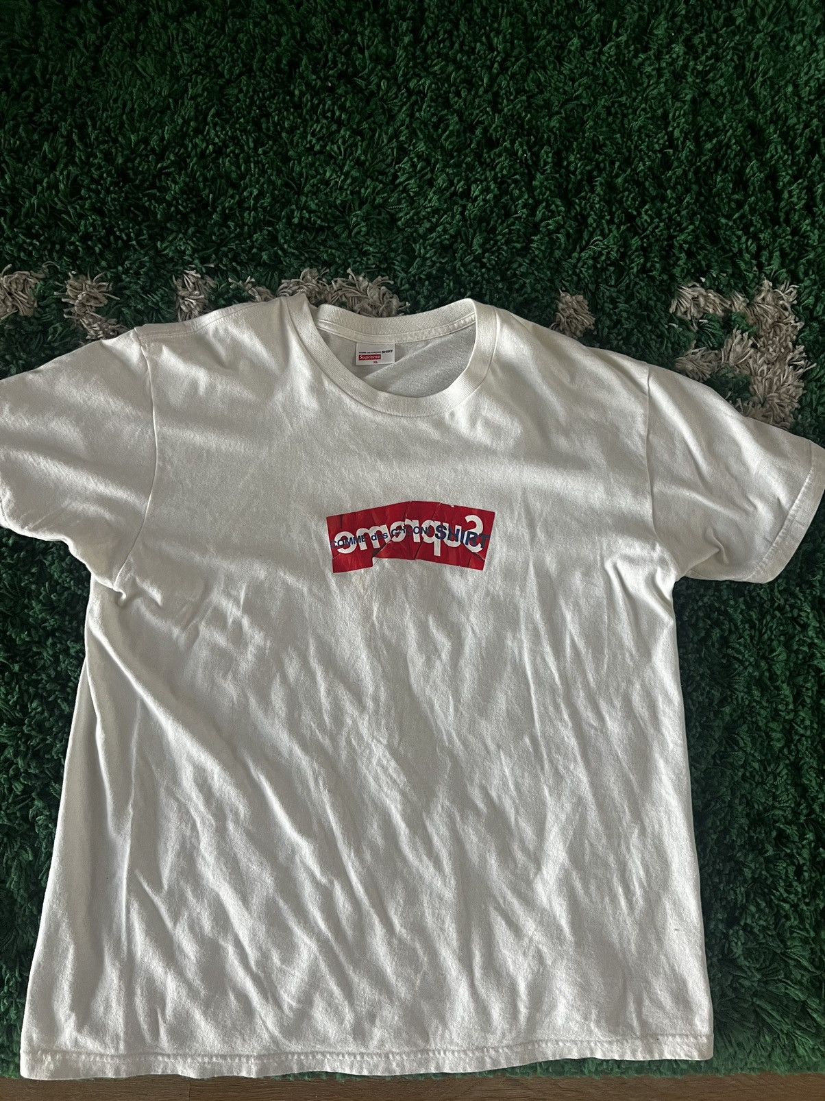 Comme des Garcons × Supreme Sz XL CDG Supreme box logo | Grailed
