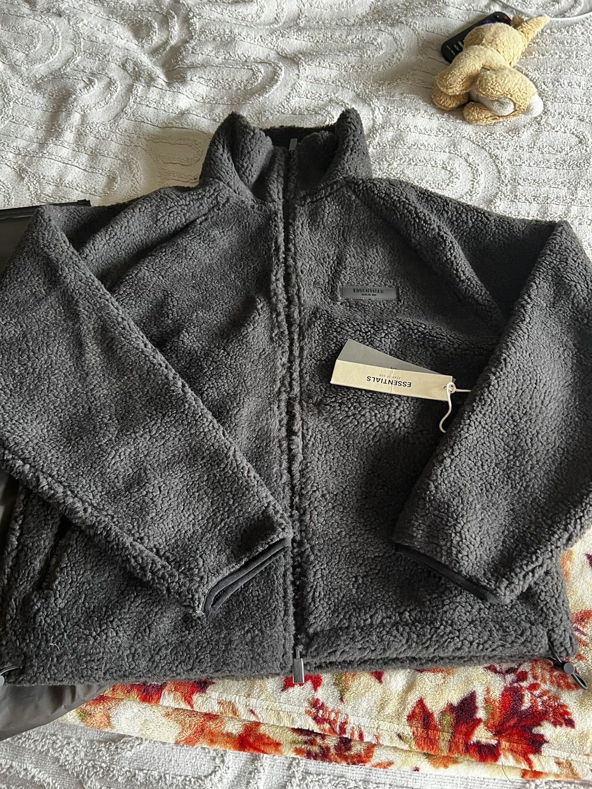 Essentials × Fear of God Fear Of God Essentials Polar Fleece Full Zip ...