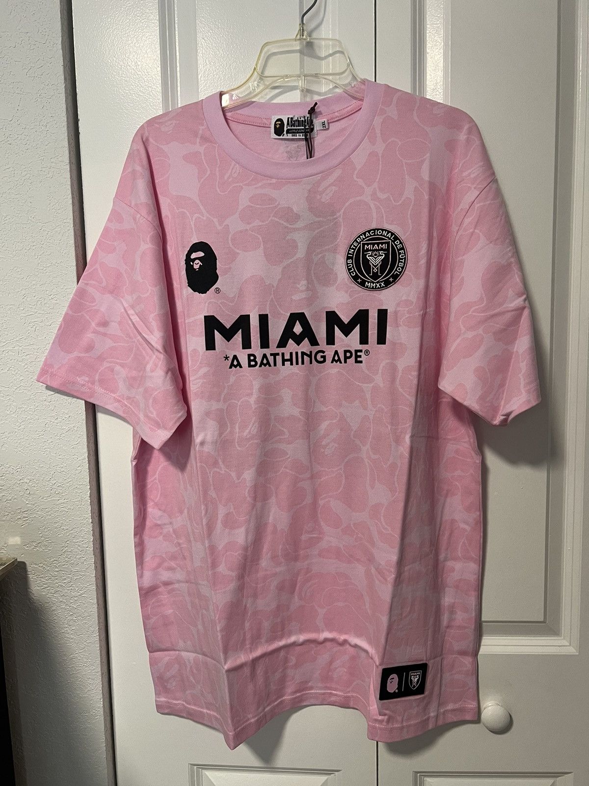 Bape BAPE x INTER MIAMI CF CAMO TEE JERSEY | Grailed