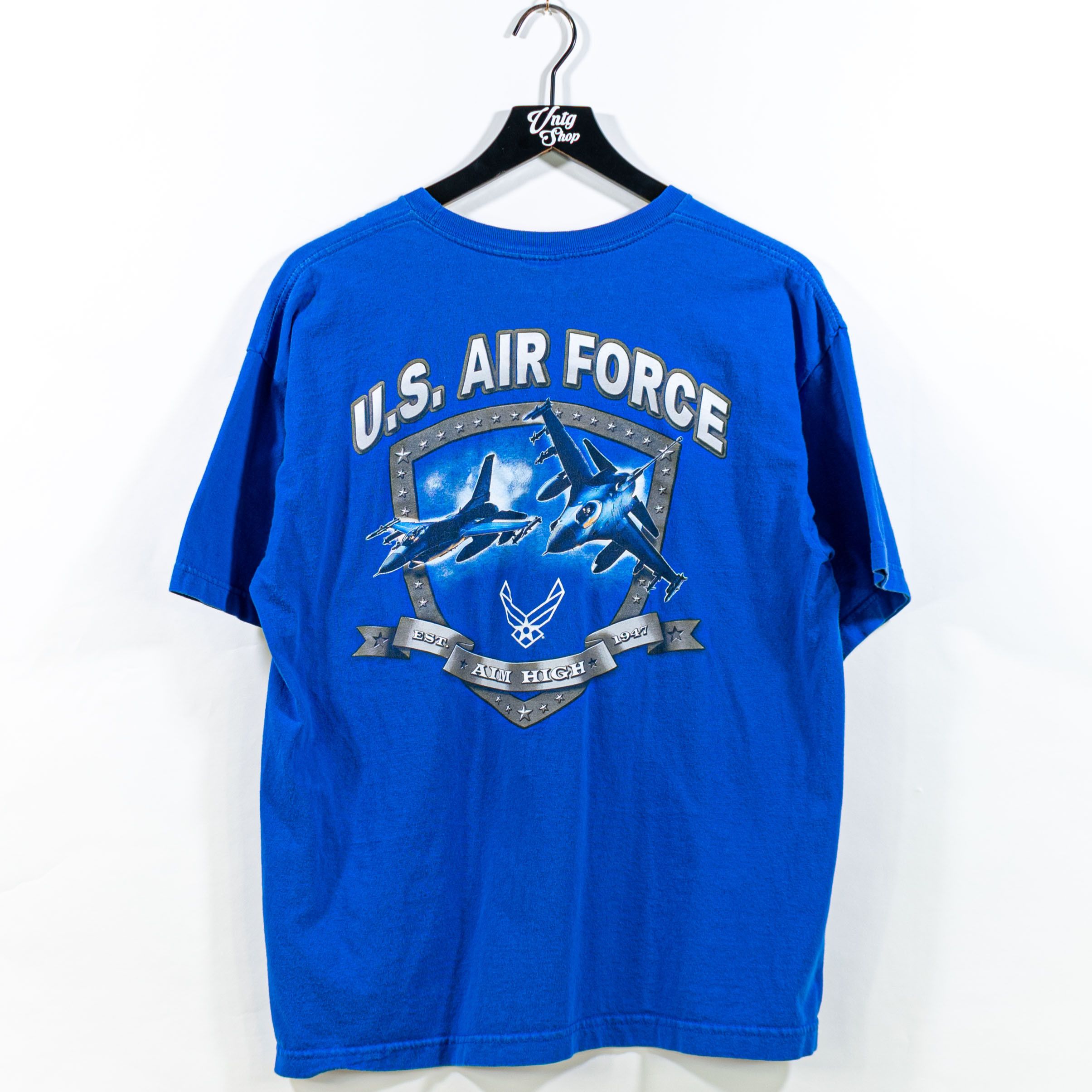 Military × Us Air Force × Vintage US Air Force T-Shirt Y2K Aim High ...