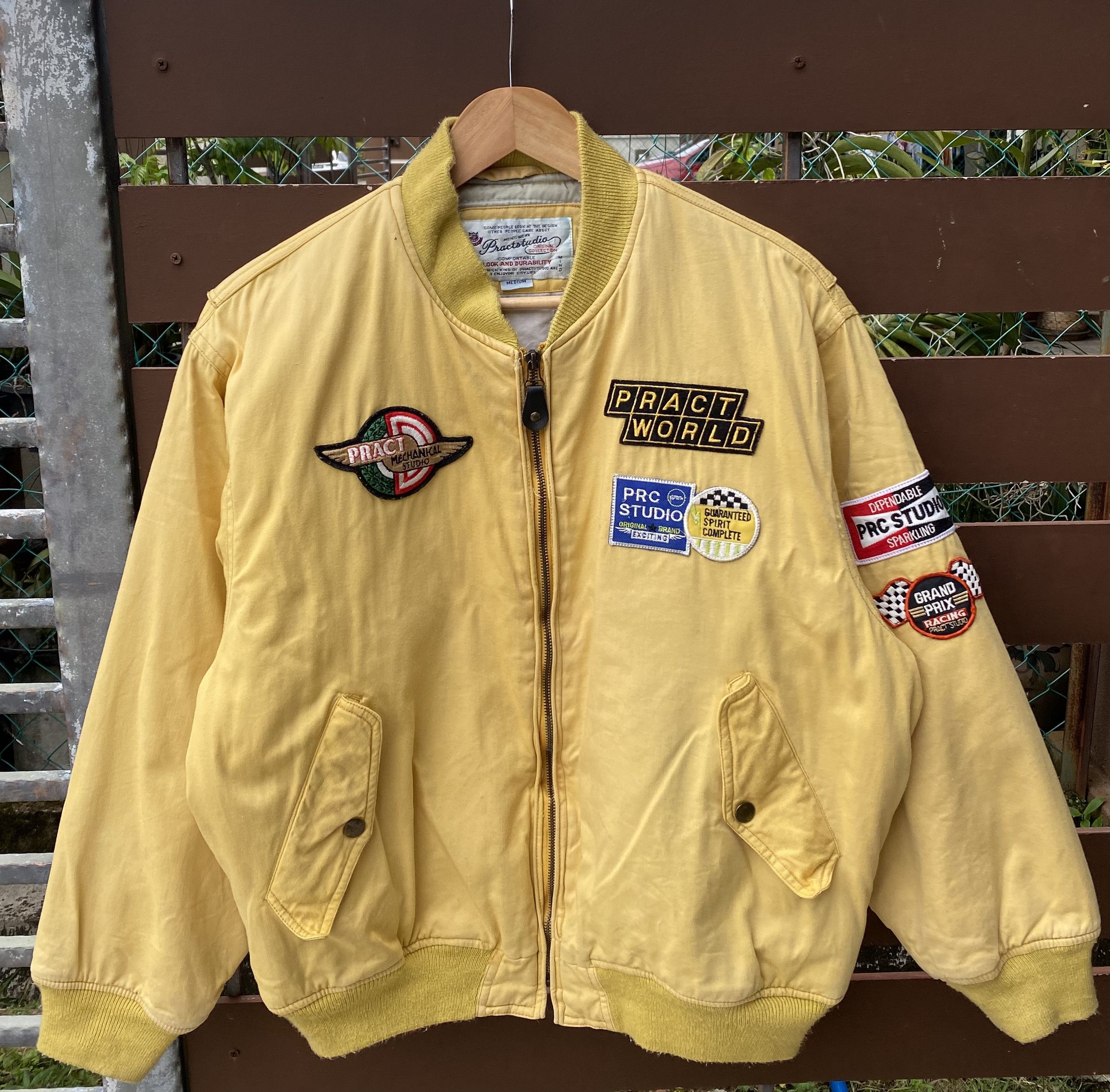 Vintage Pract Studio Racing Bomber Racing Jacket | Grailed