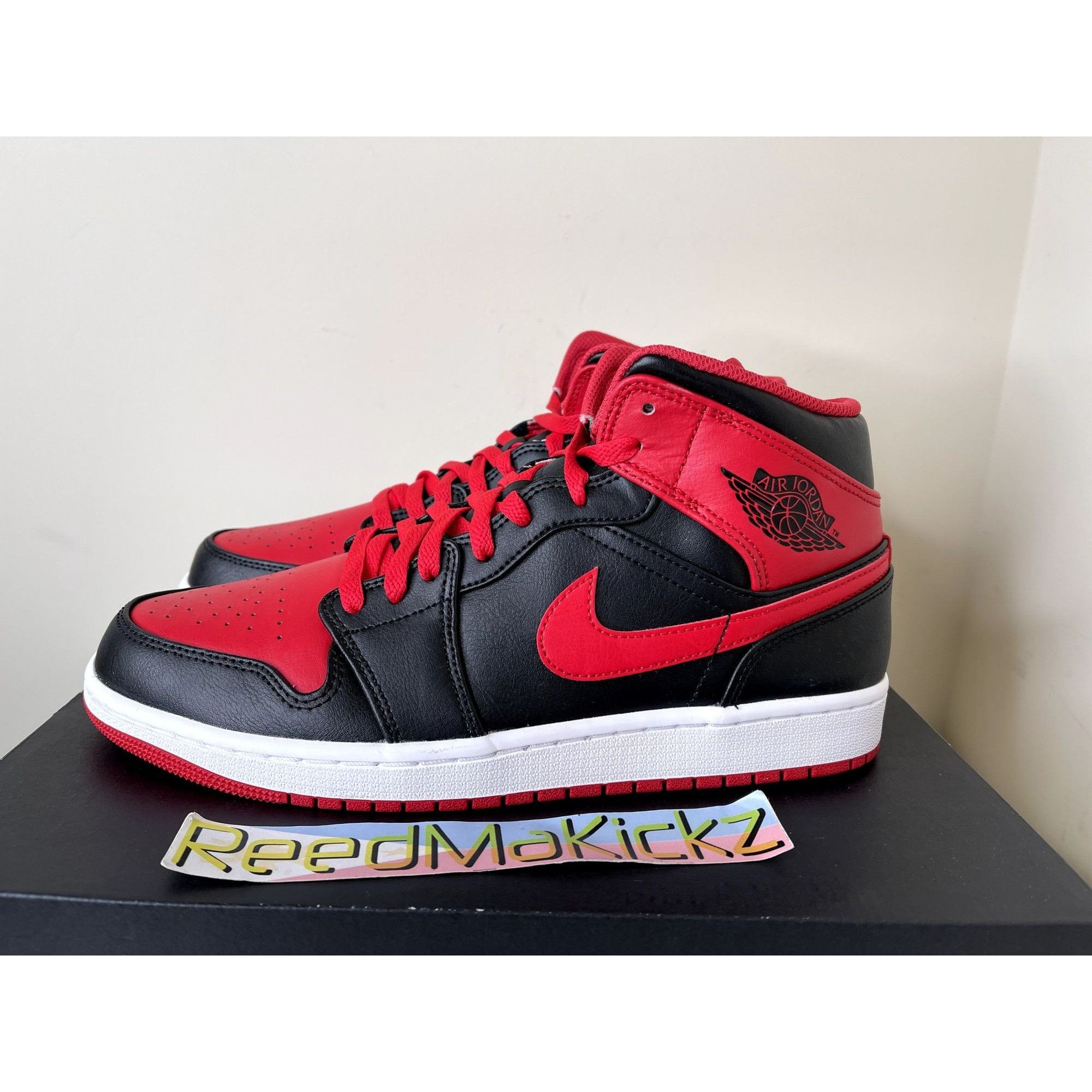 Jordan Brand Jordan 1 Mid Alternate Bred Fire Red Mens 13us | Grailed
