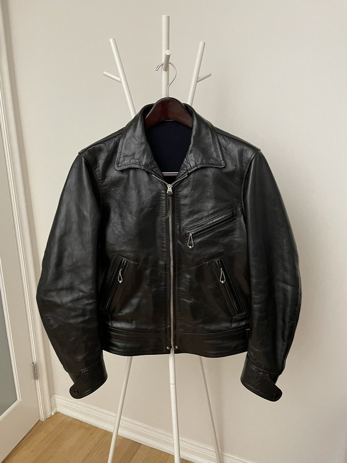 Freewheelers Freewheelers Mulholland Tea Core Horsehide Leather Jacket ...